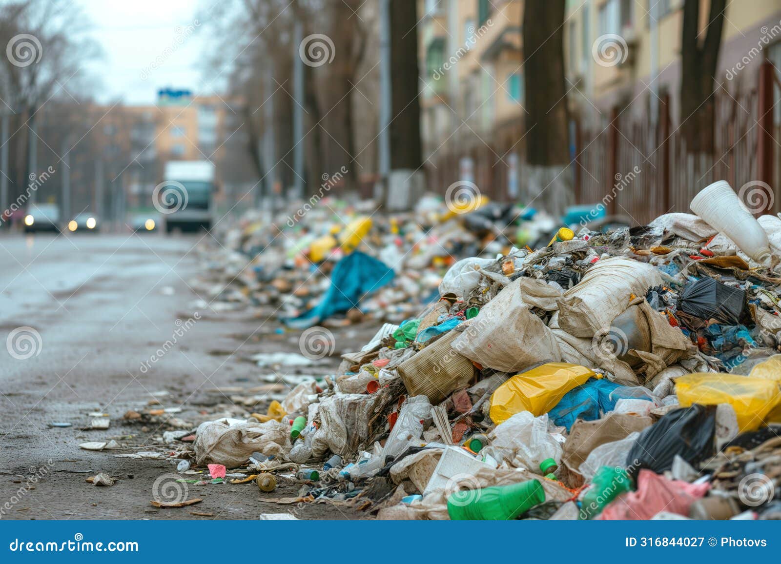 Garbage Strike In The Greek Island Corfu. Pollution And Bad Smell All ...
