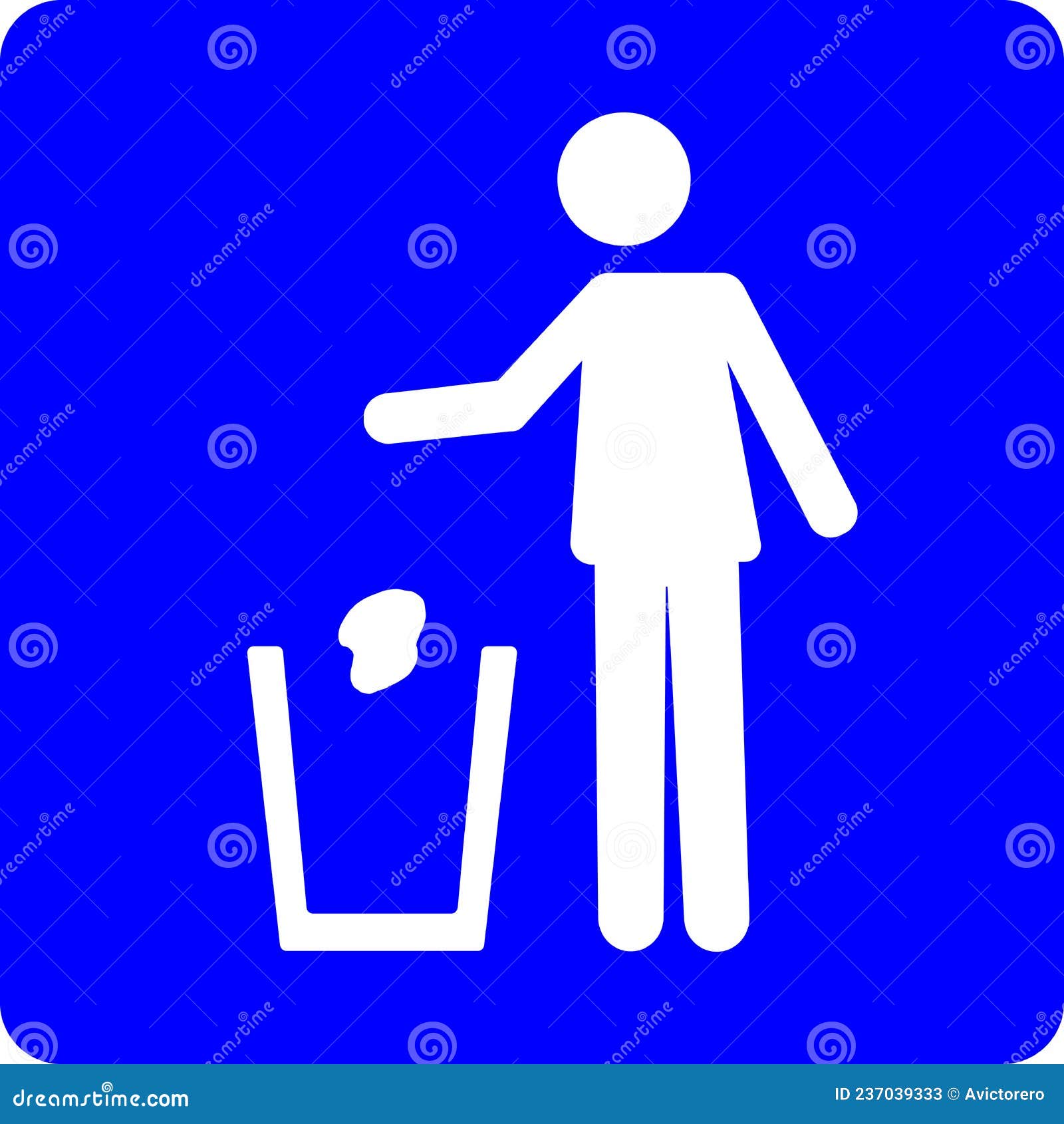 Garbage symbol. Trash icon stock vector. Illustration of icon - 237039333