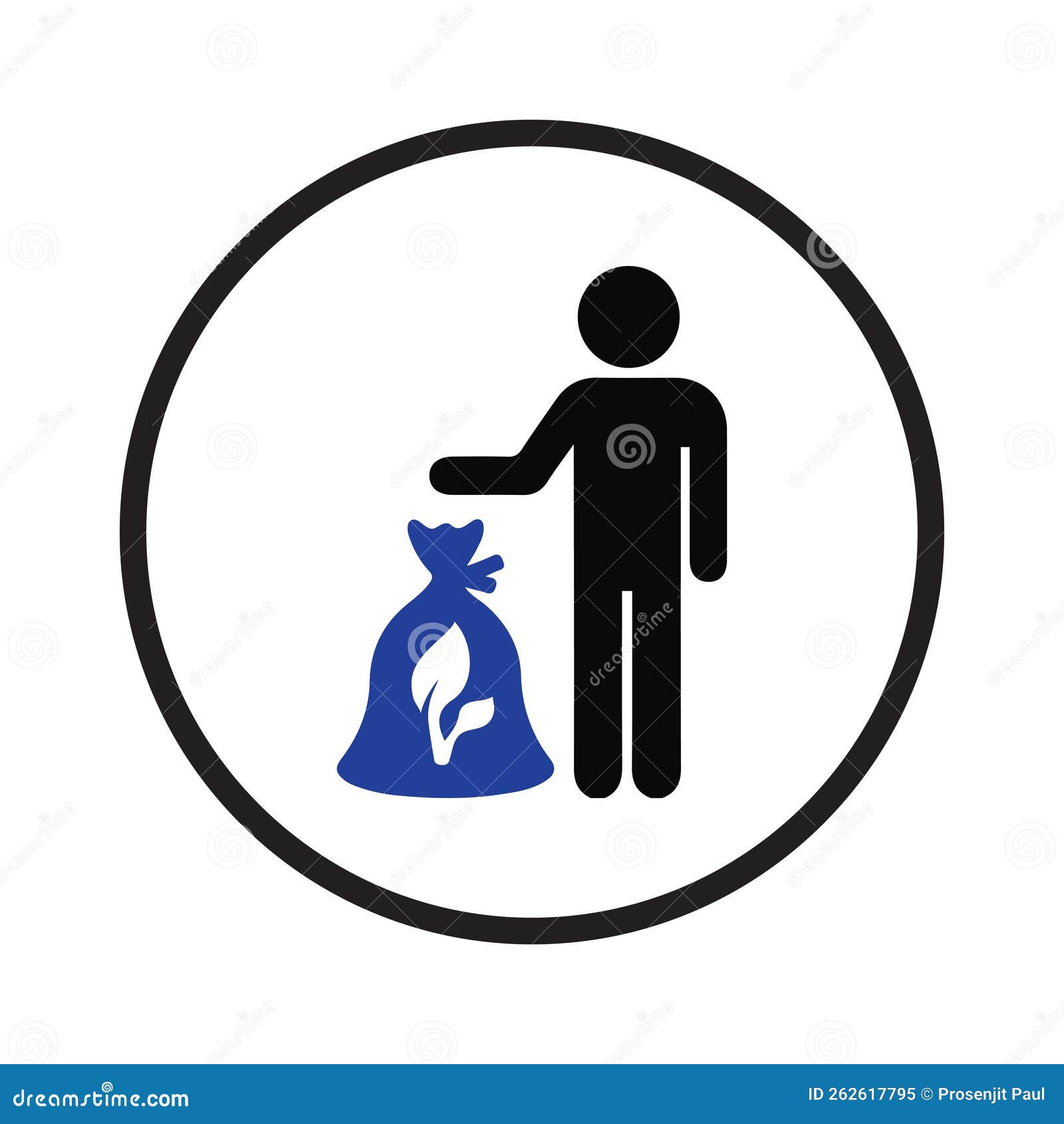 Garbage throw icon stock vector. Illustration of service - 262617795