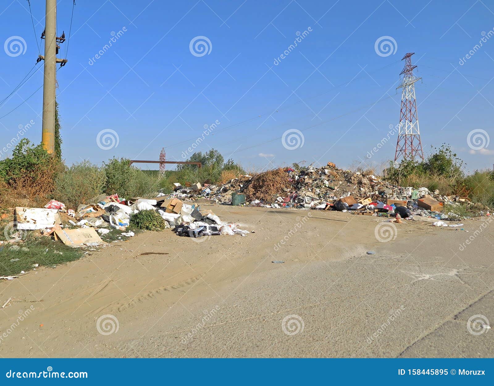 Garbage Thrown To the Road in Romania Editorial Image - Image of side ...