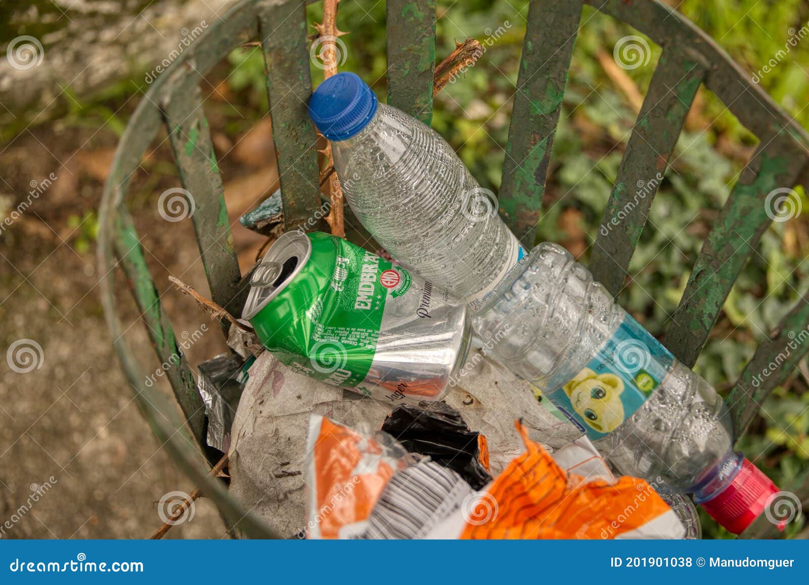 Mixed garbage. stock photo. Image of recycling, home - 201901038
