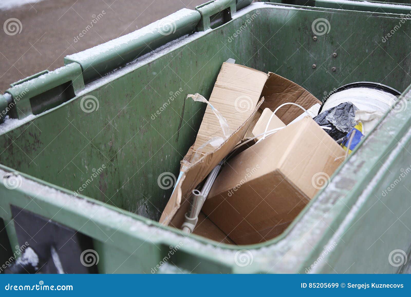 Garbage in trash stock image. Image of green, industry - 85205699
