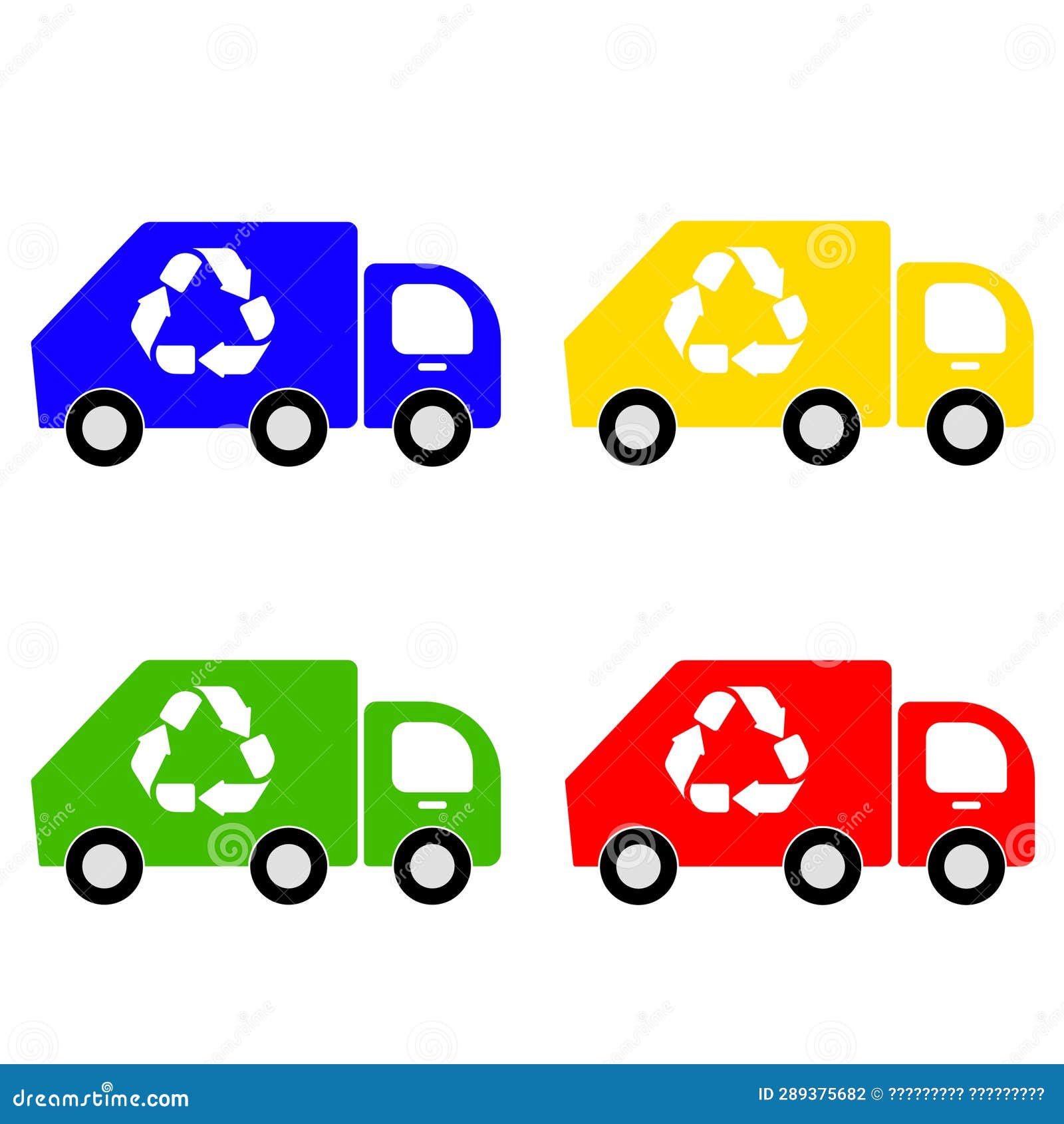Cars that Carry Garbage, Garbage Truck Vector Illustration Stock Vector ...