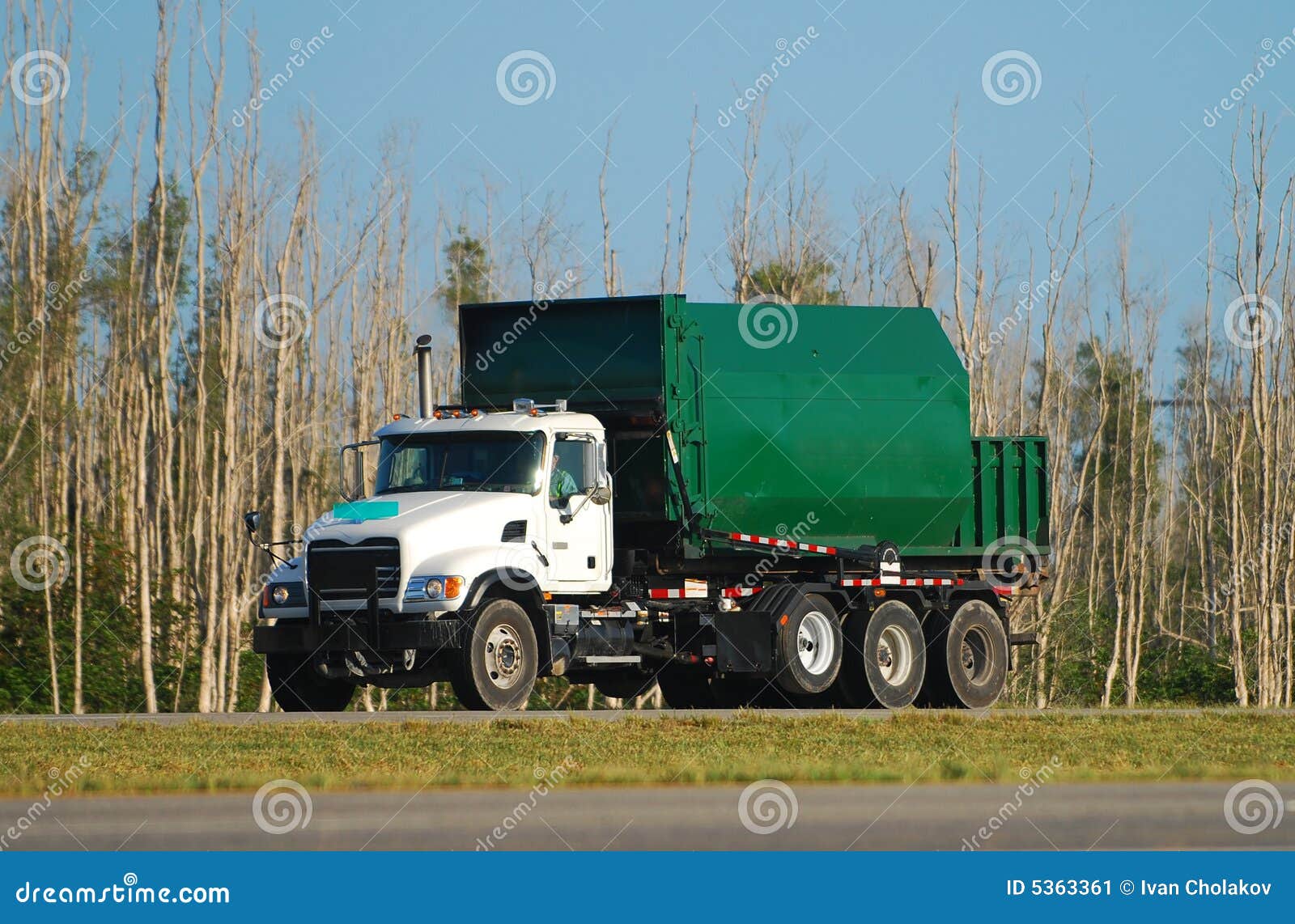 Garbage truck stock image. Image of driving, transportation - 5363361