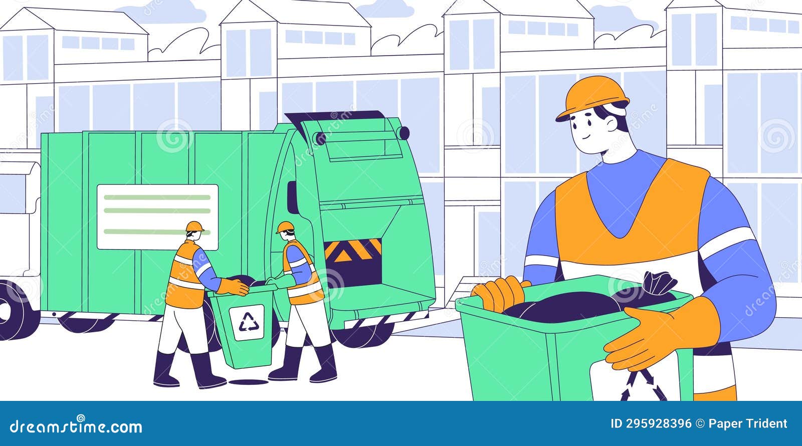 Municipal Dumpsters And Waste Collection Vehicle Or Garbage Truck ... Municipal Dumpsters And Waste Collection Vehicle Or Garbage Truck ...