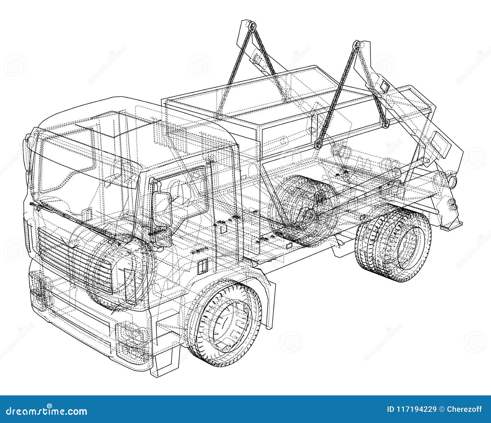 Garbage Truck Concept. Vector Stock Vector - Illustration of dump ...
