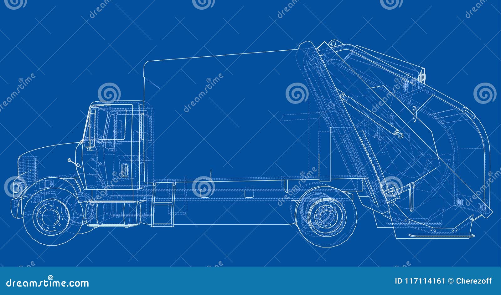 Garbage Truck Concept. Vector Stock Vector - Illustration of recycling ...