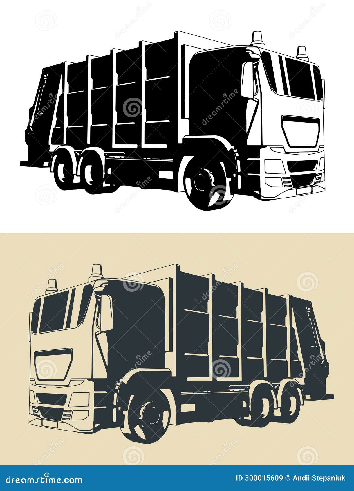 Garbage Truck Illustrations Stock Illustration - Illustration of ...