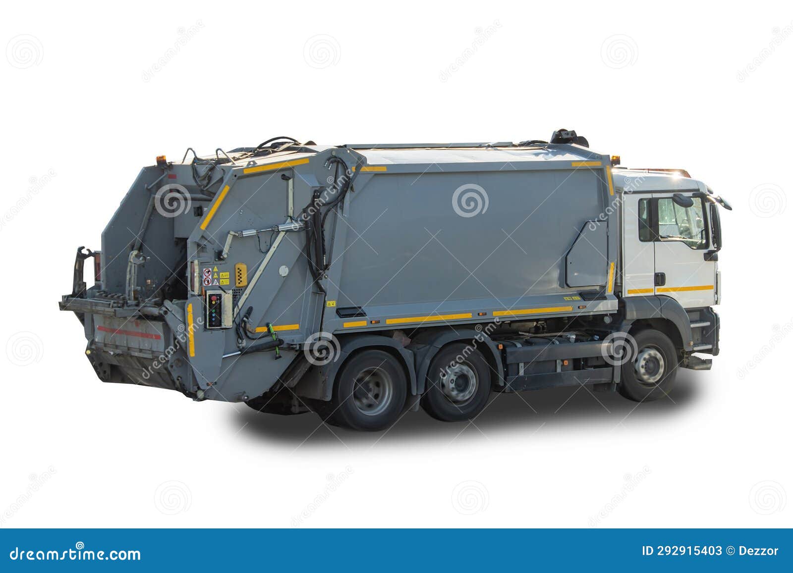 Garbage Trucks into Waste Emptying Containers for Waste Disposal ...