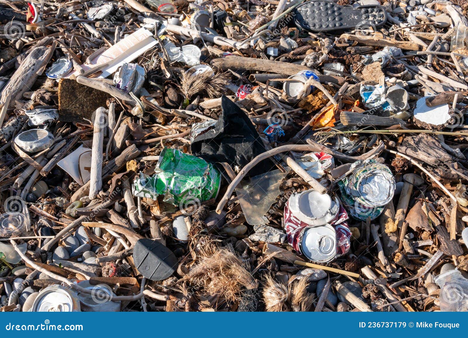 Garbage and Waste on the Beach Stock Image - Image of plastic, dirty ...