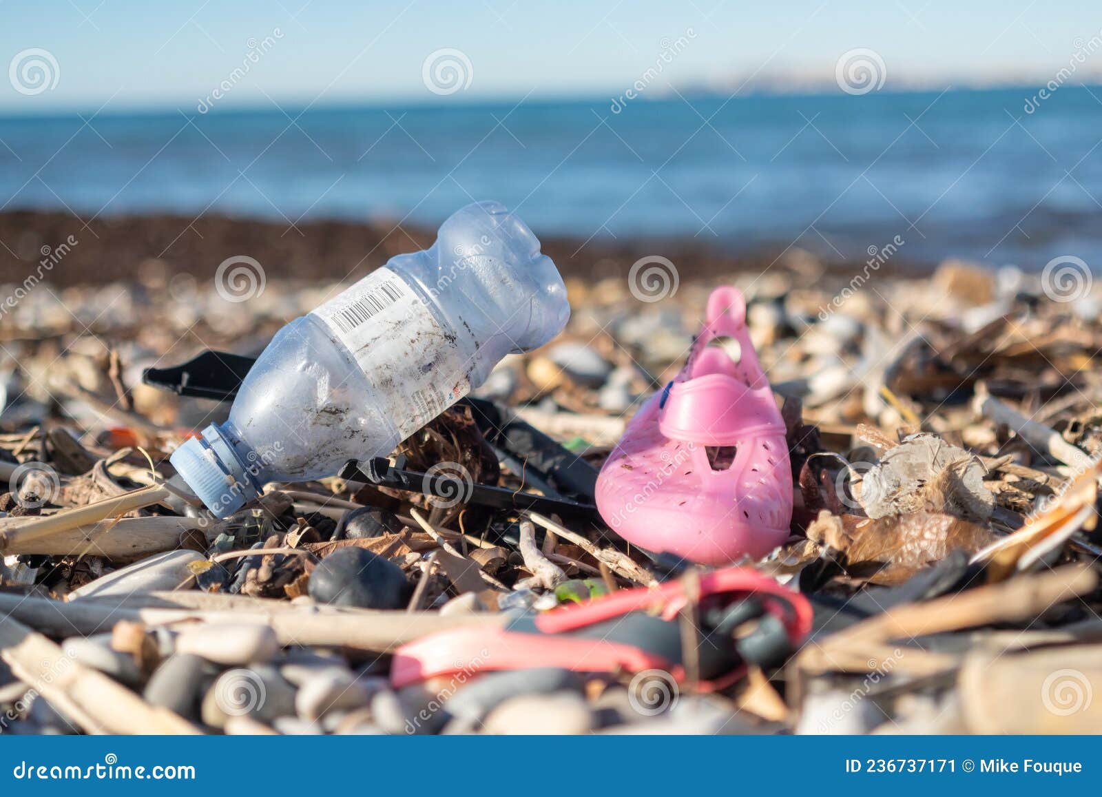 Garbage and Waste on the Beach Stock Image - Image of scrap, dump ...