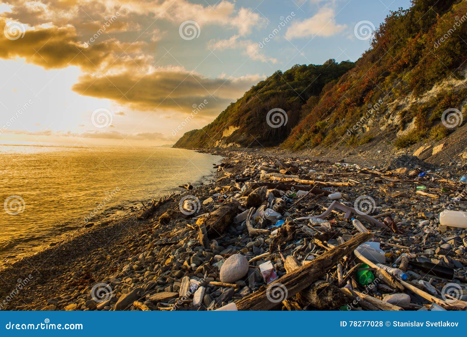 Garbage and Wastes on Beach Stock Photo - Image of outside, coast: 78277028