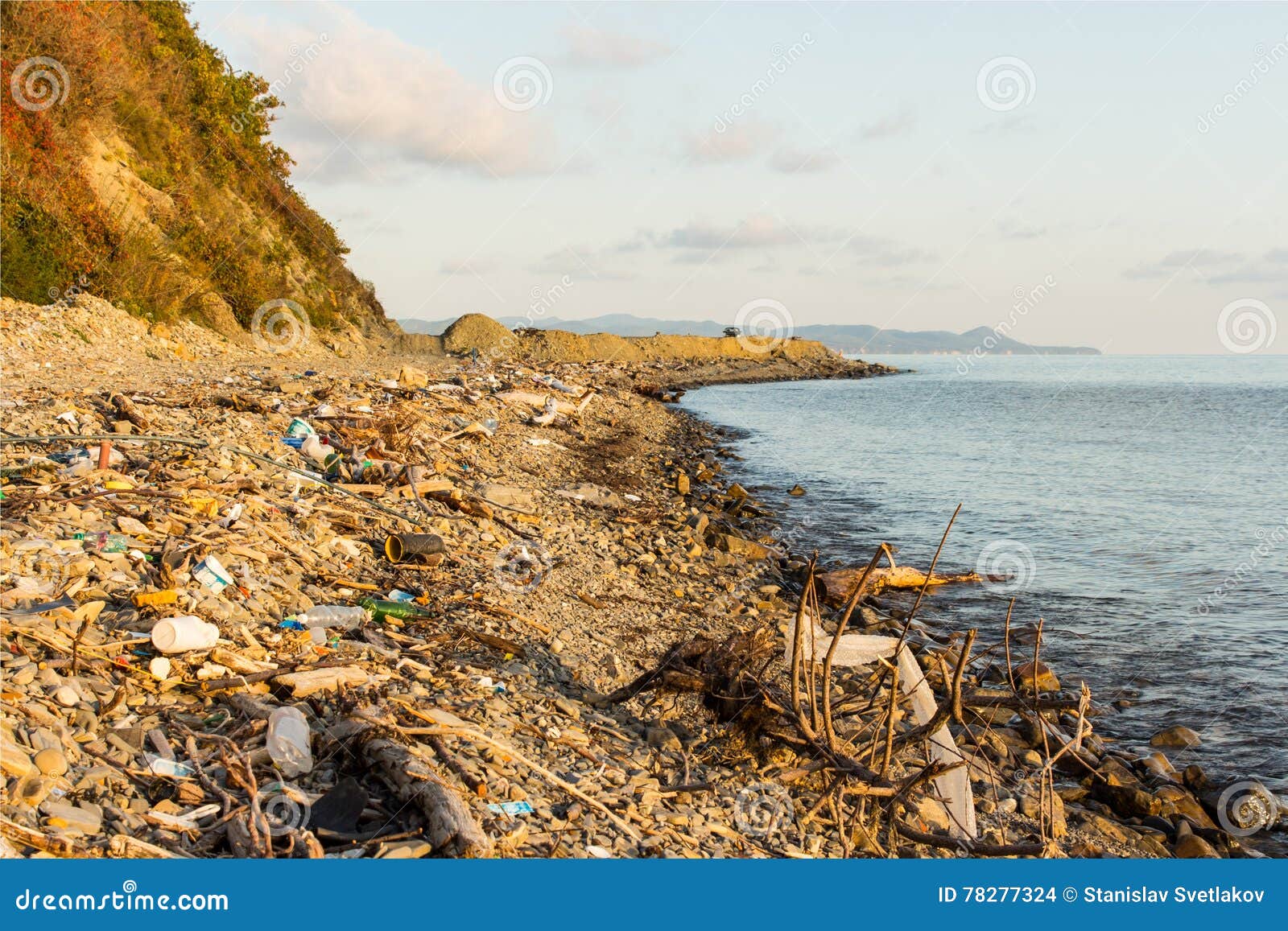 Garbage and Wastes on Beach Stock Photo - Image of nature, garbage ...