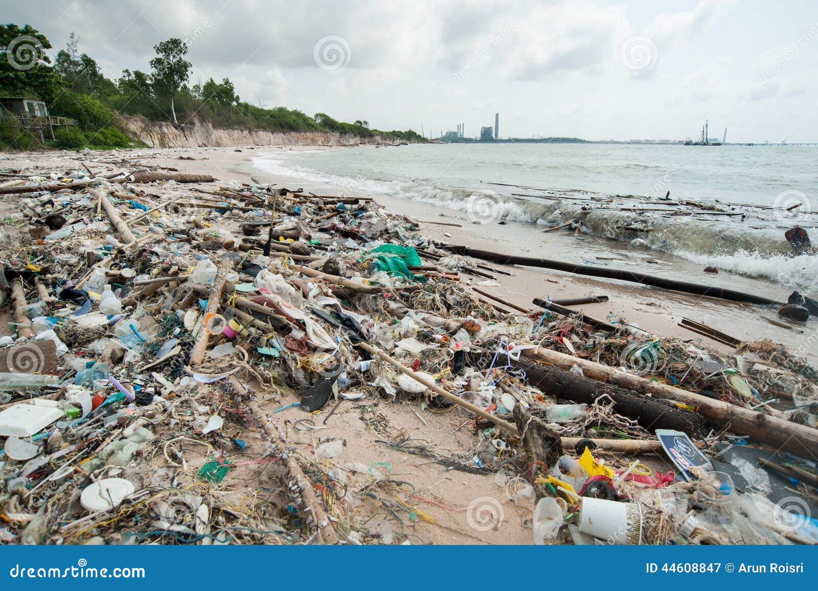 Garbage and Wastes on the Beach Stock Image - Image of coast, coastline ...