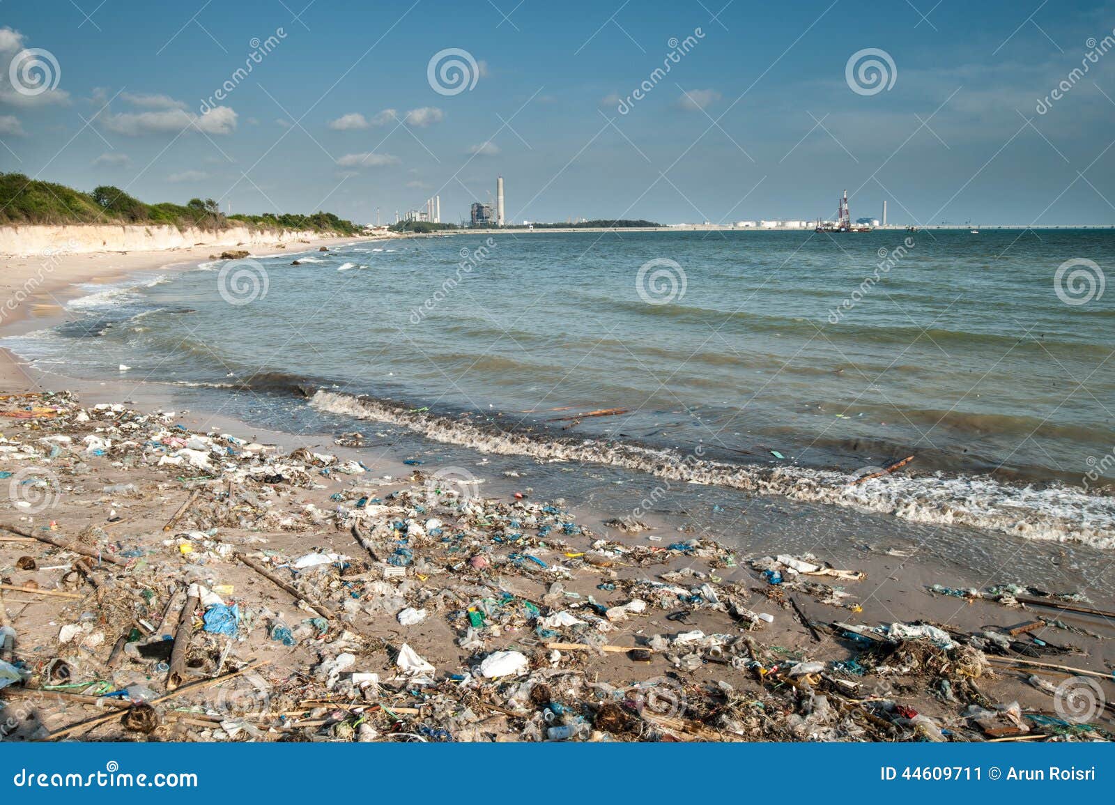Garbage and Wastes on the Beach Stock Image - Image of recycle, problem ...