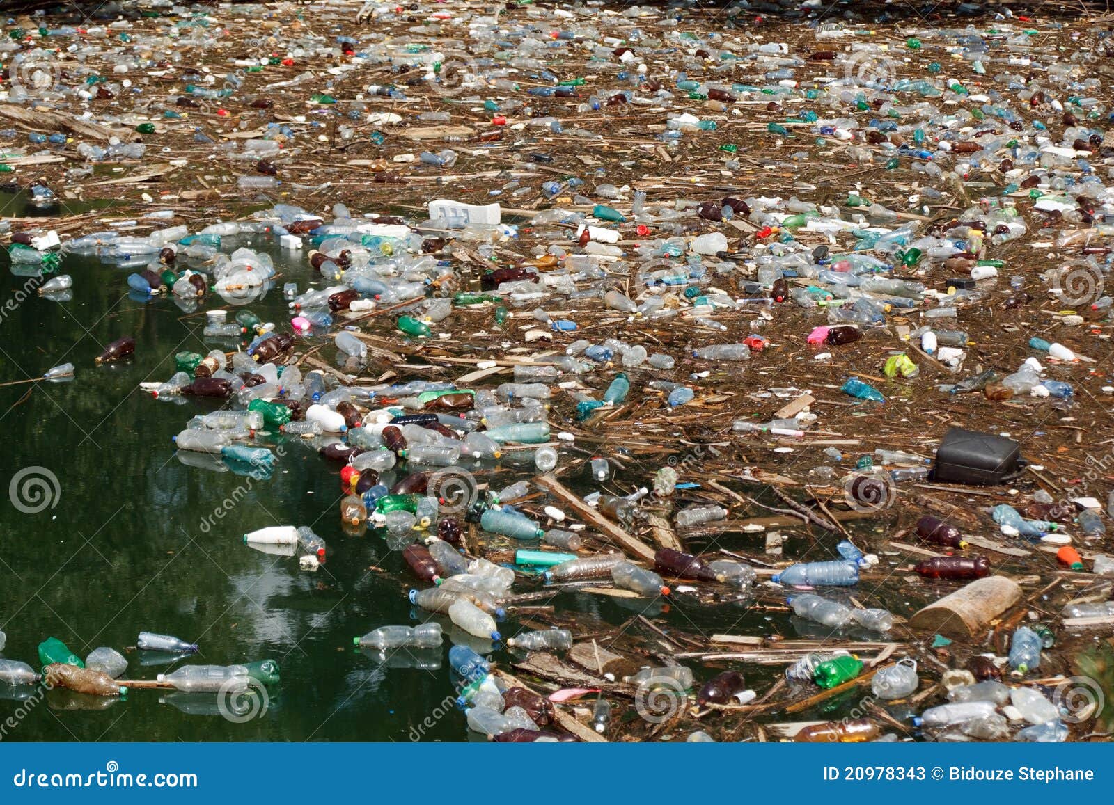 Garbage in water stock image. Image of pollution, floating - 20978343