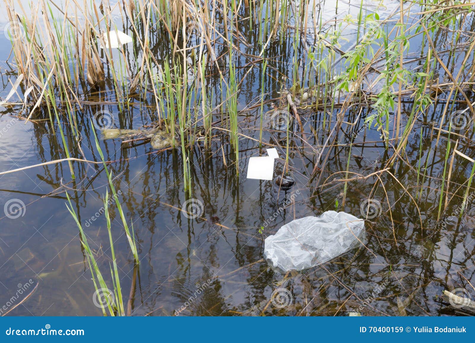 Garbage in water stock image. Image of dirty, smell, toxic - 70400159