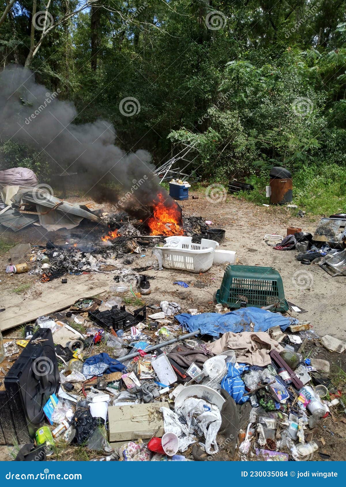 Garbage yard what a mess stock photo. Image of messb - 230035084