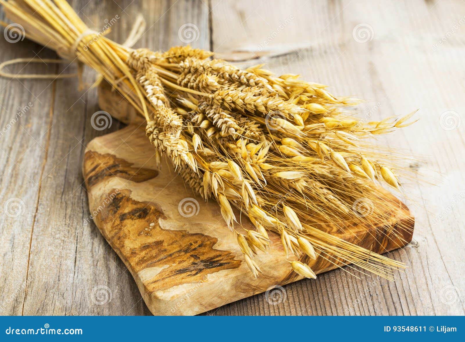 Garbe Mit Den Weizen-, Gersten- Und Haferohren Stockbild - Bild von ...