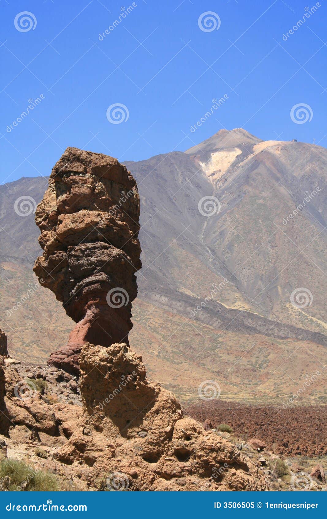 Volcano El Teide, Tenerife National Park. Road Through The Lava Rocks ...