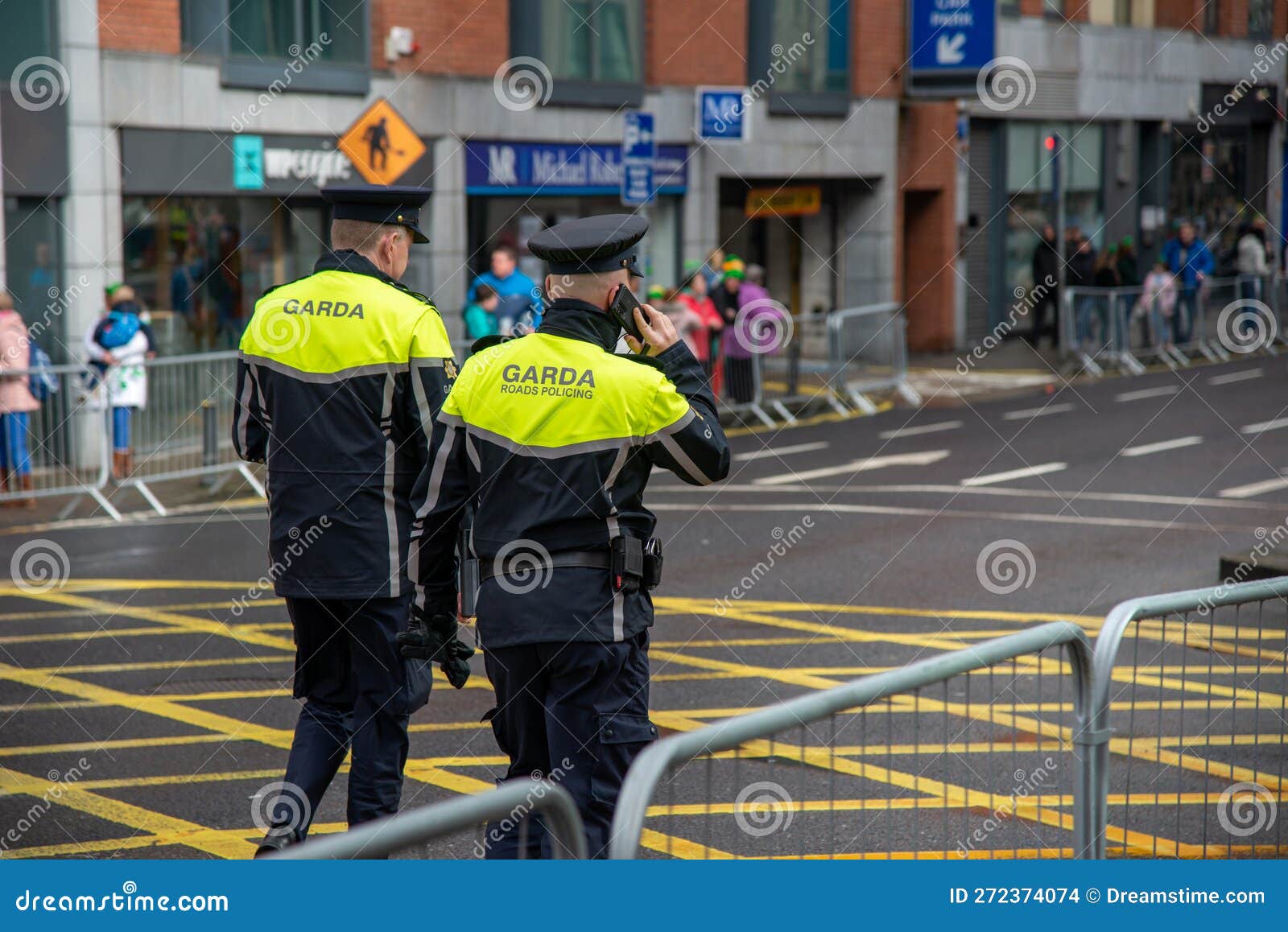 Patrick Day in Ireland, Garda at Work, Limerick, Ireland,17.03.2023 ...