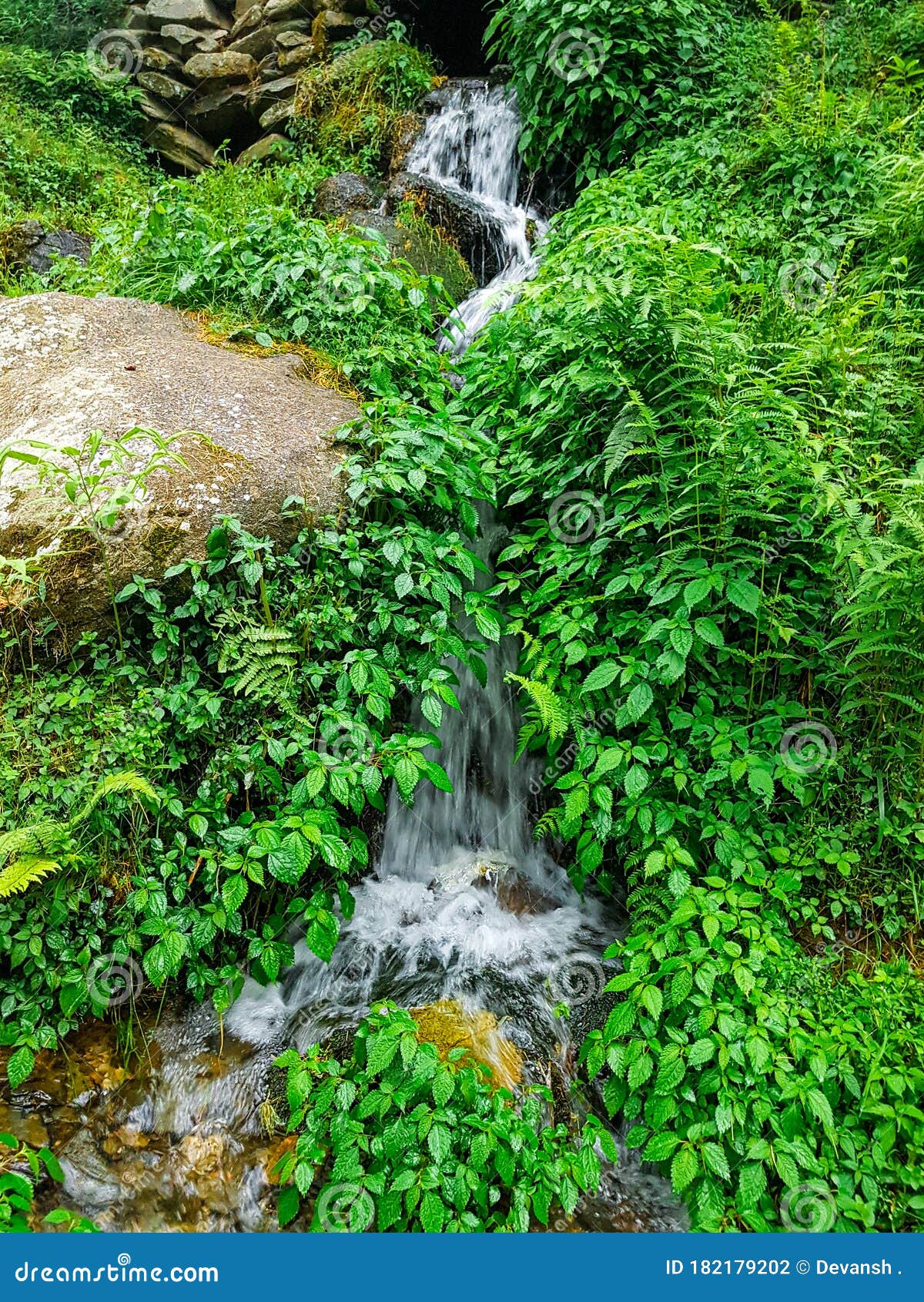 Waterfall And Rocks Stock Photography | CartoonDealer.com #93633782