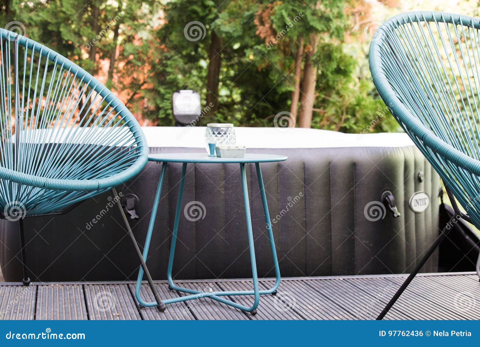 Garden air pool stock photo. Image of holiday, outdoors - 97762436