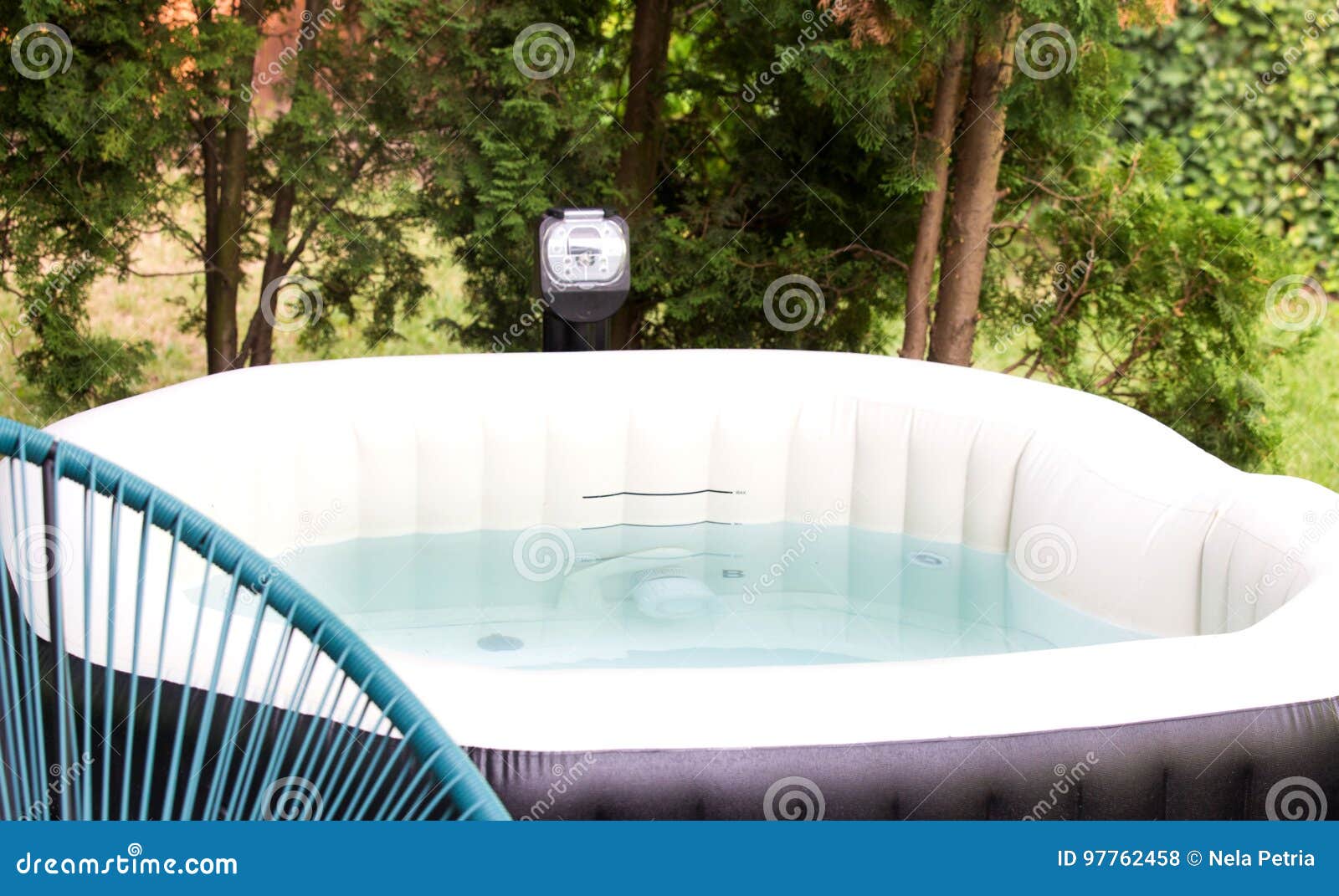 Garden air pool stock photo. Image of blue, home, cute - 97762458