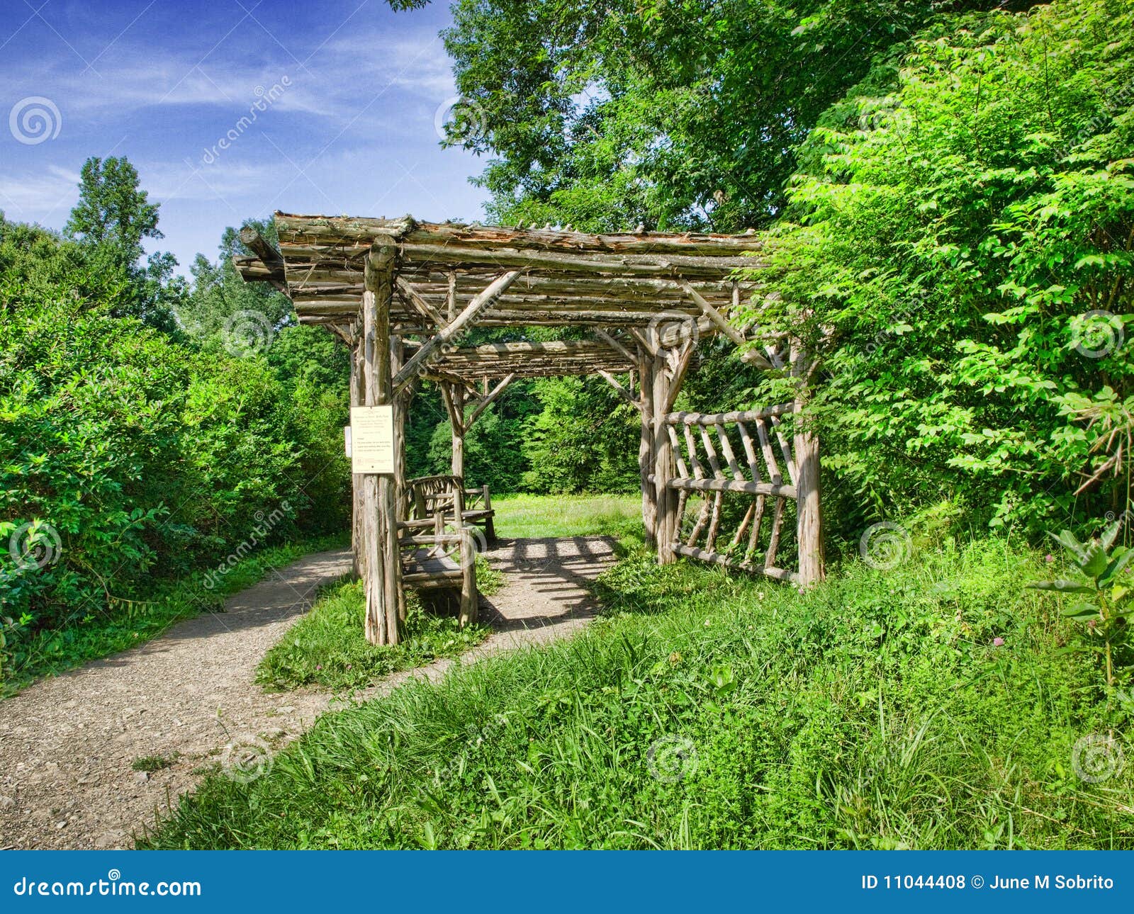 Garden Arbor stock photo. Image of pergola, garden, relax - 11044408