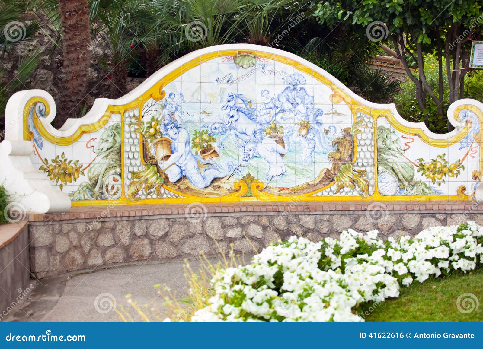 Garden of Augustus Capri, Italy Stock Photo - Image of outdoor, tourism ...