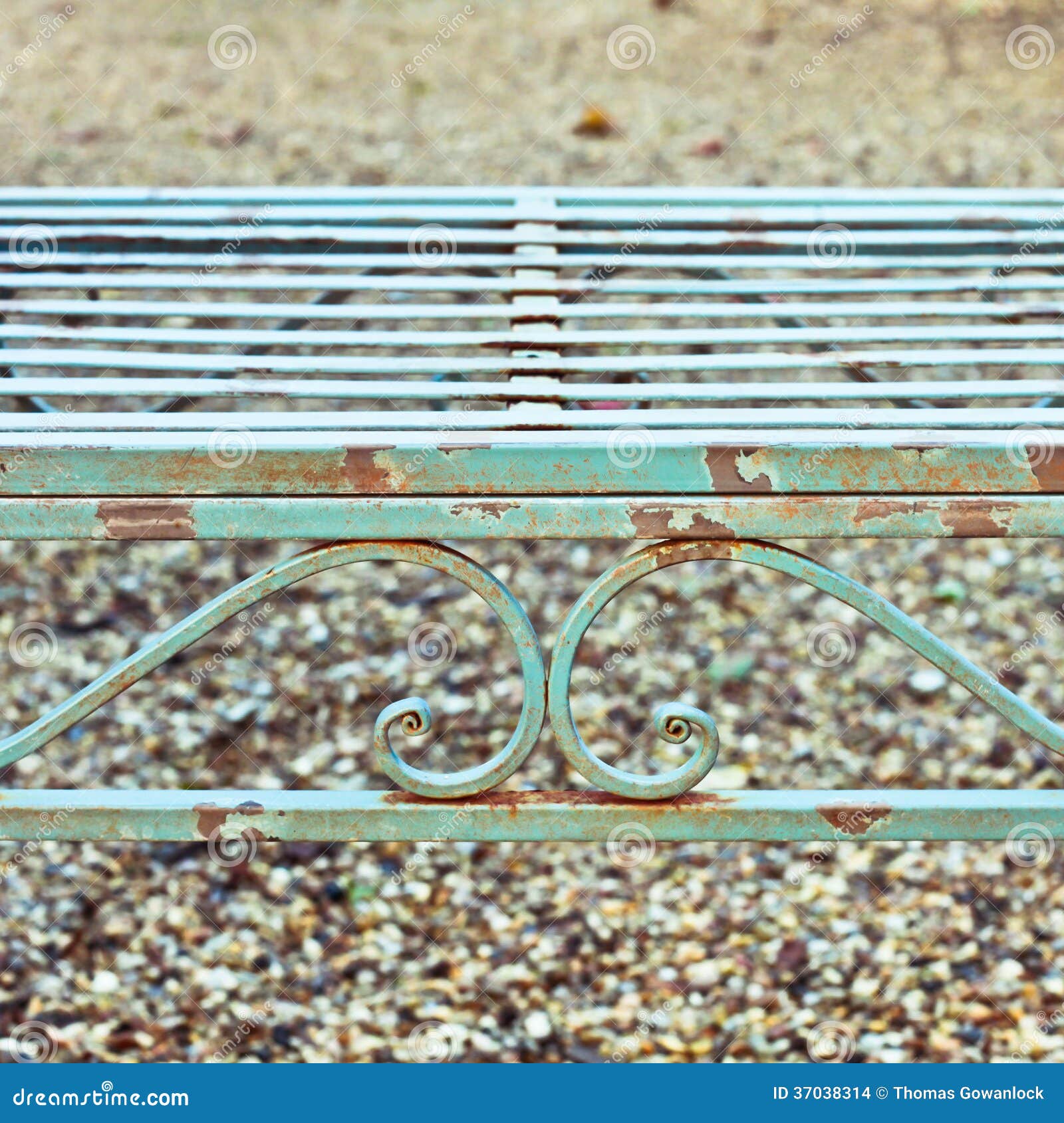 Garden bench stock photo. Image of seat, vintage, rust - 37038314