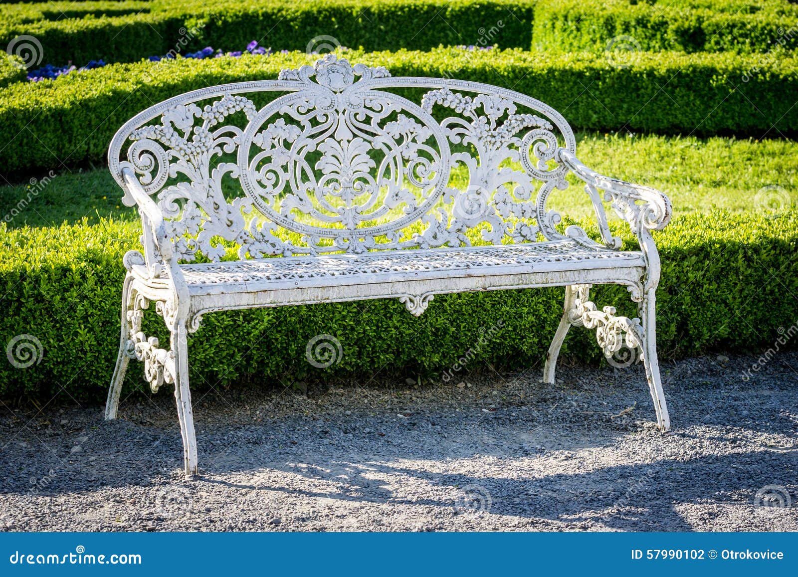 Garden bench stock photo. Image of seat, beauty, garden - 57990102