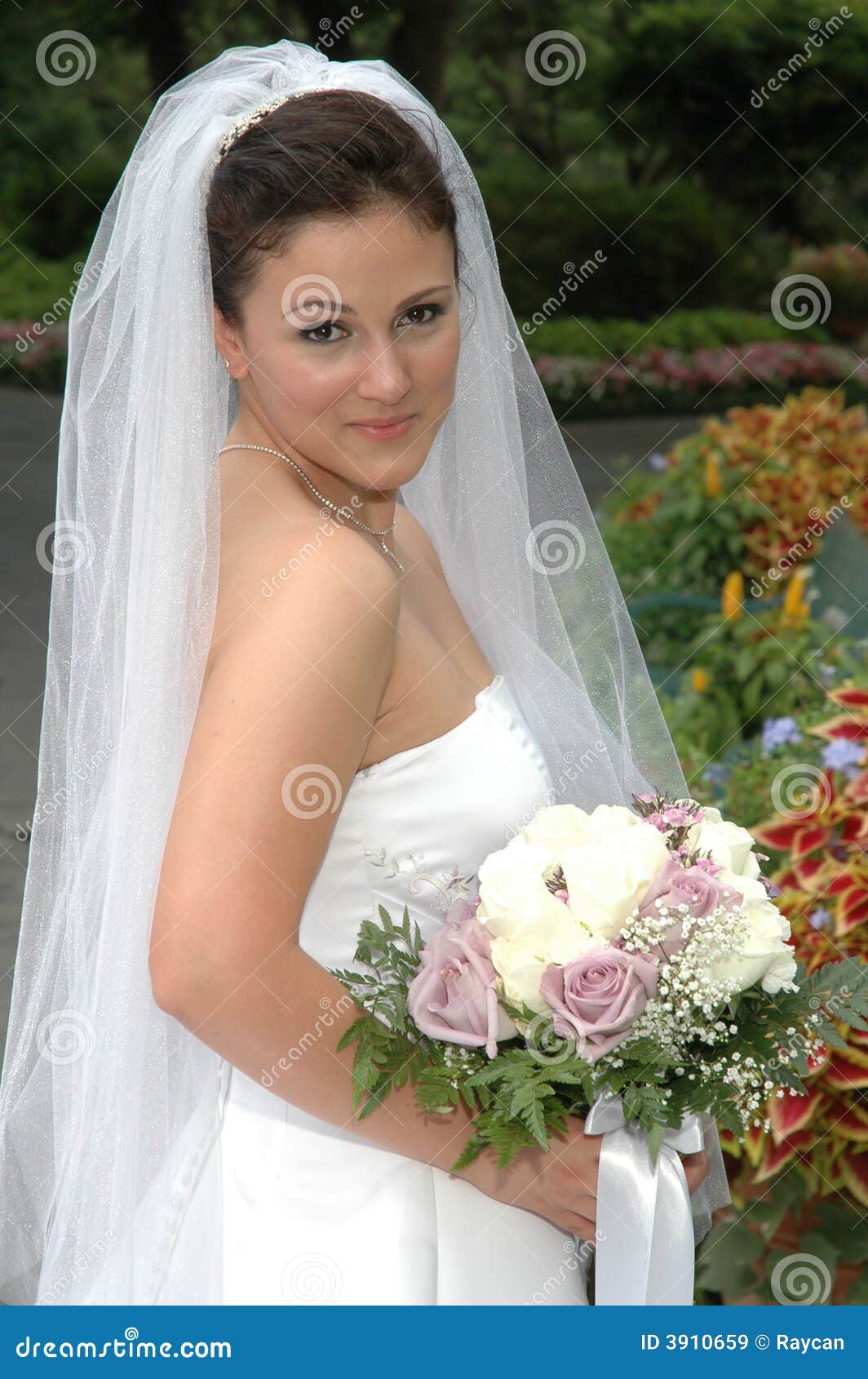 Garden Bride stock image. Image of hands, matrimony, flowers - 3910659