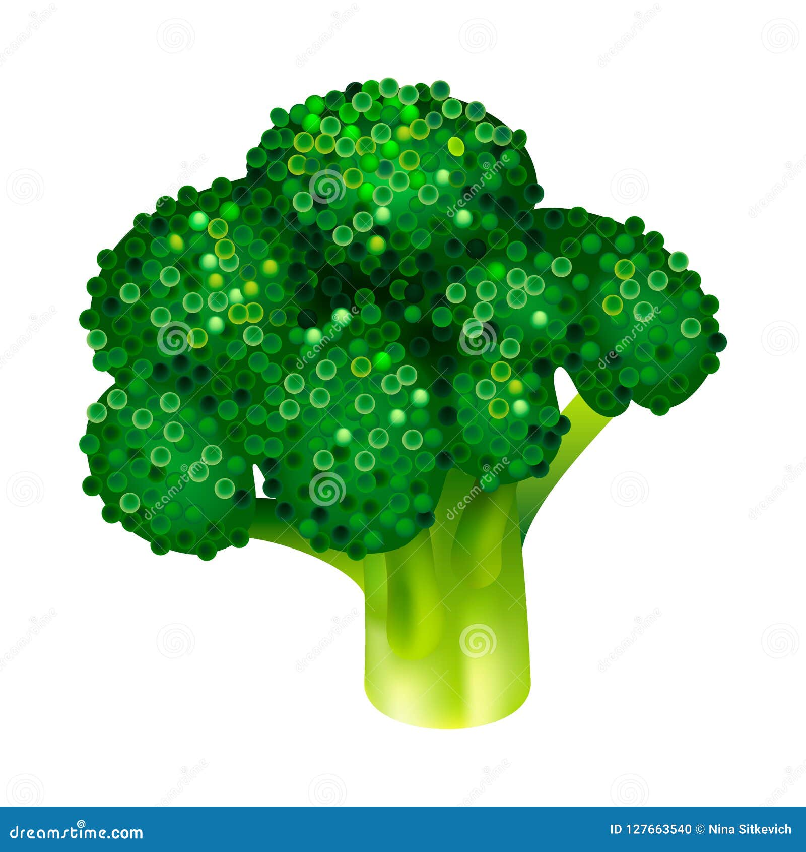 Funny Cartoon Broccoli Cartoon Vector | CartoonDealer.com #68611233