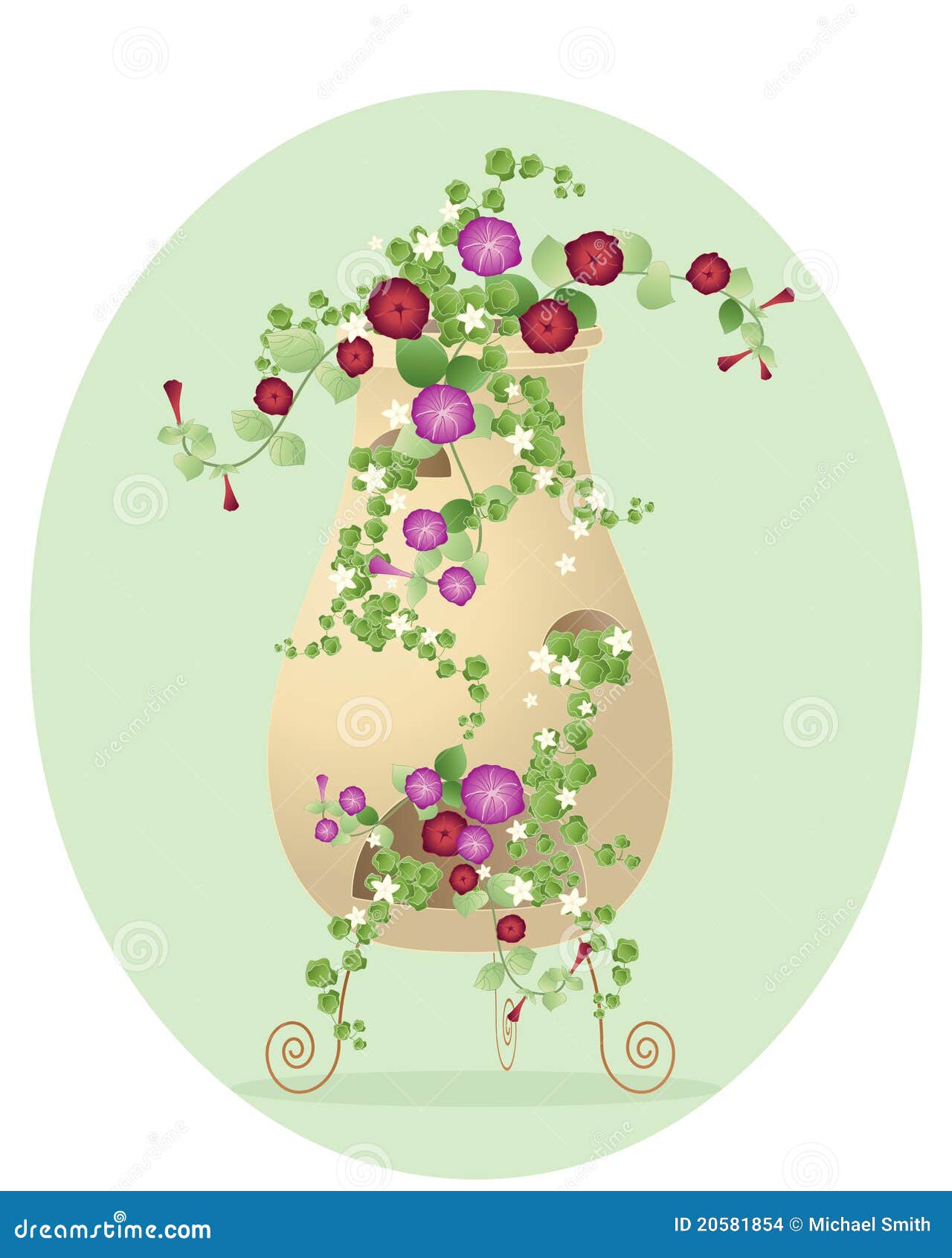 Trailing Flowers Stock Illustrations – 88 Trailing Flowers Stock ...