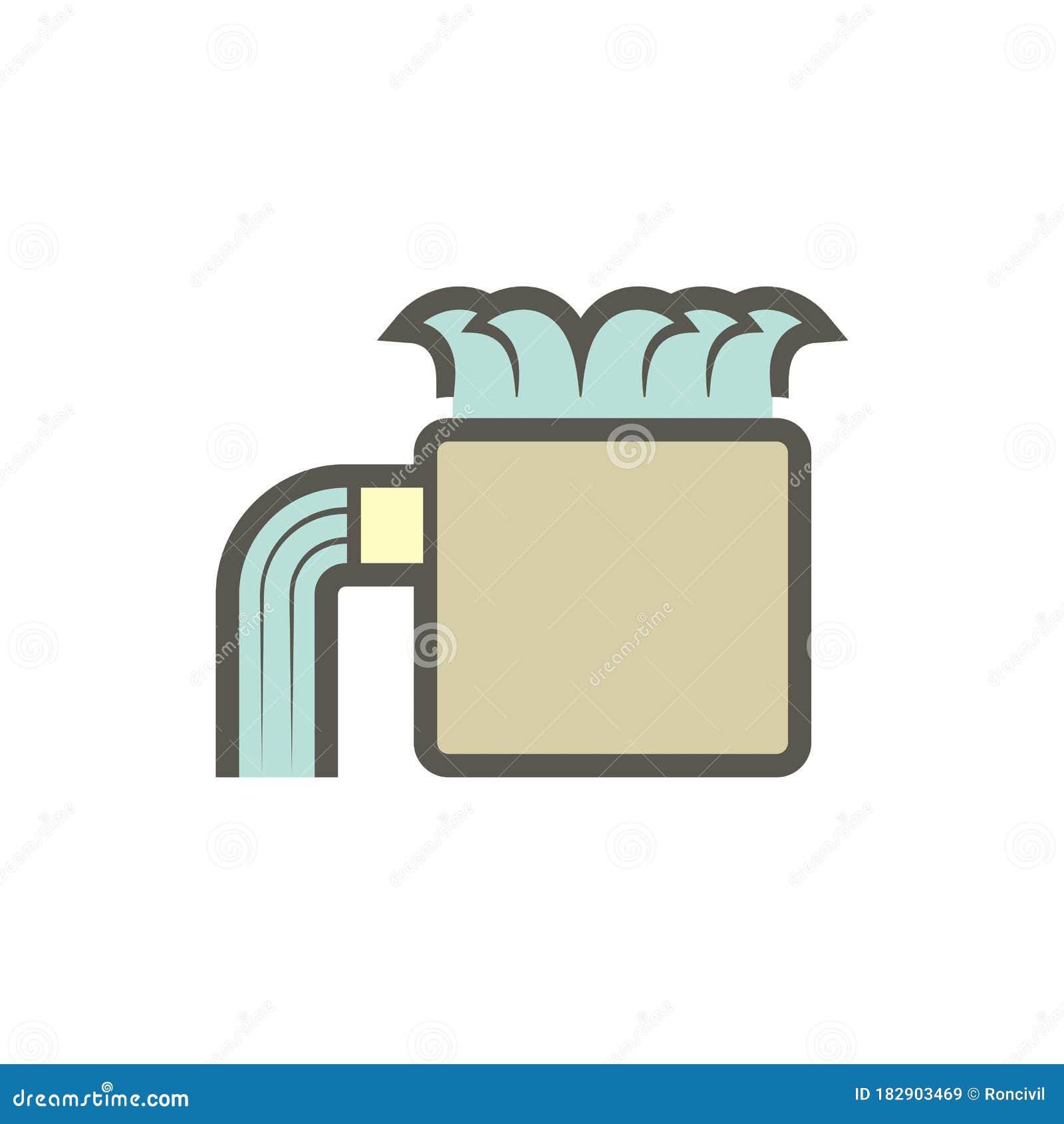 Garden Drainage System Icon Stock Vector - Illustration of floor ...