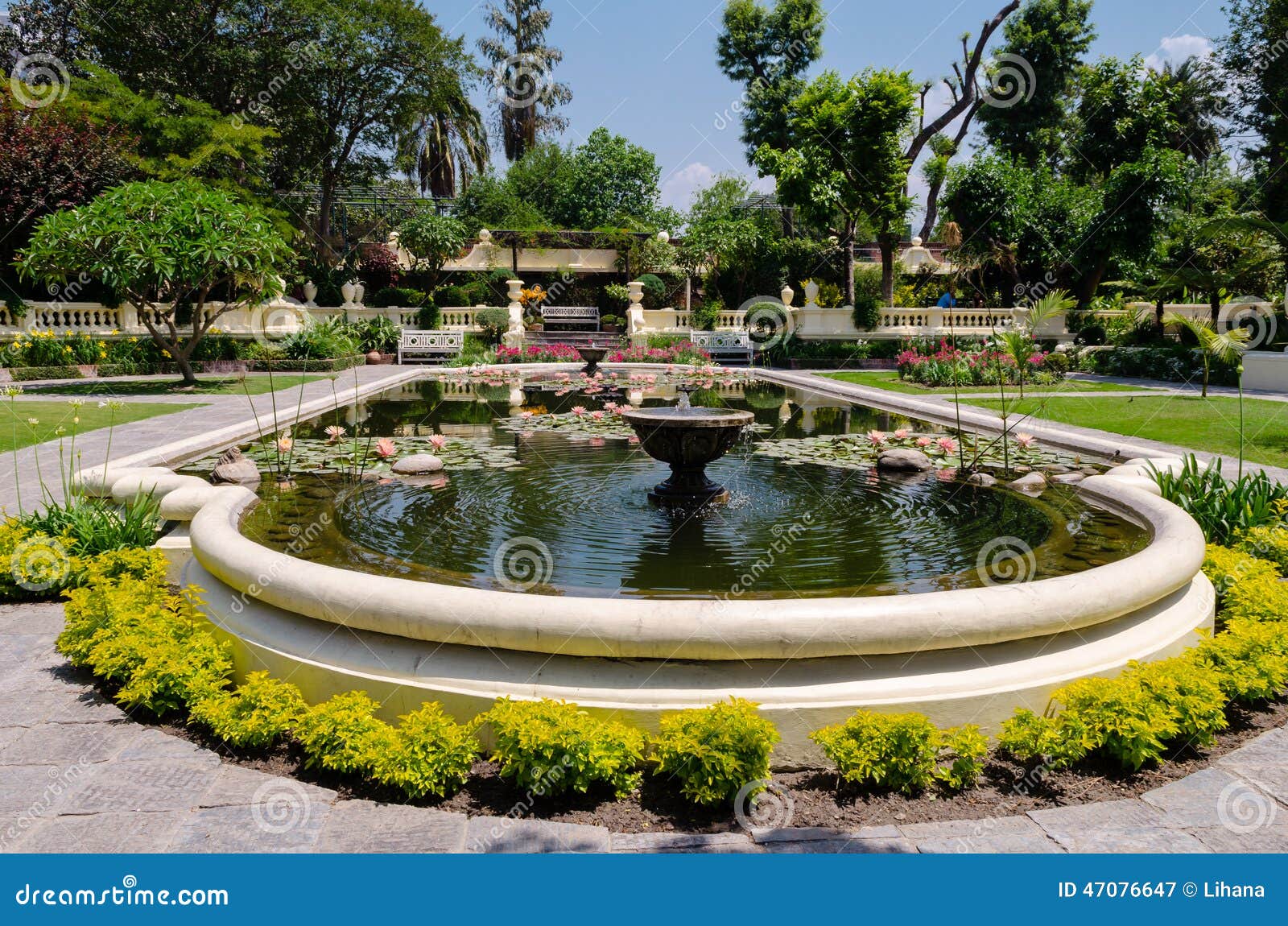 Garden of Dreams. Kathmandu Stock Image - Image of relax, columns: 47076647