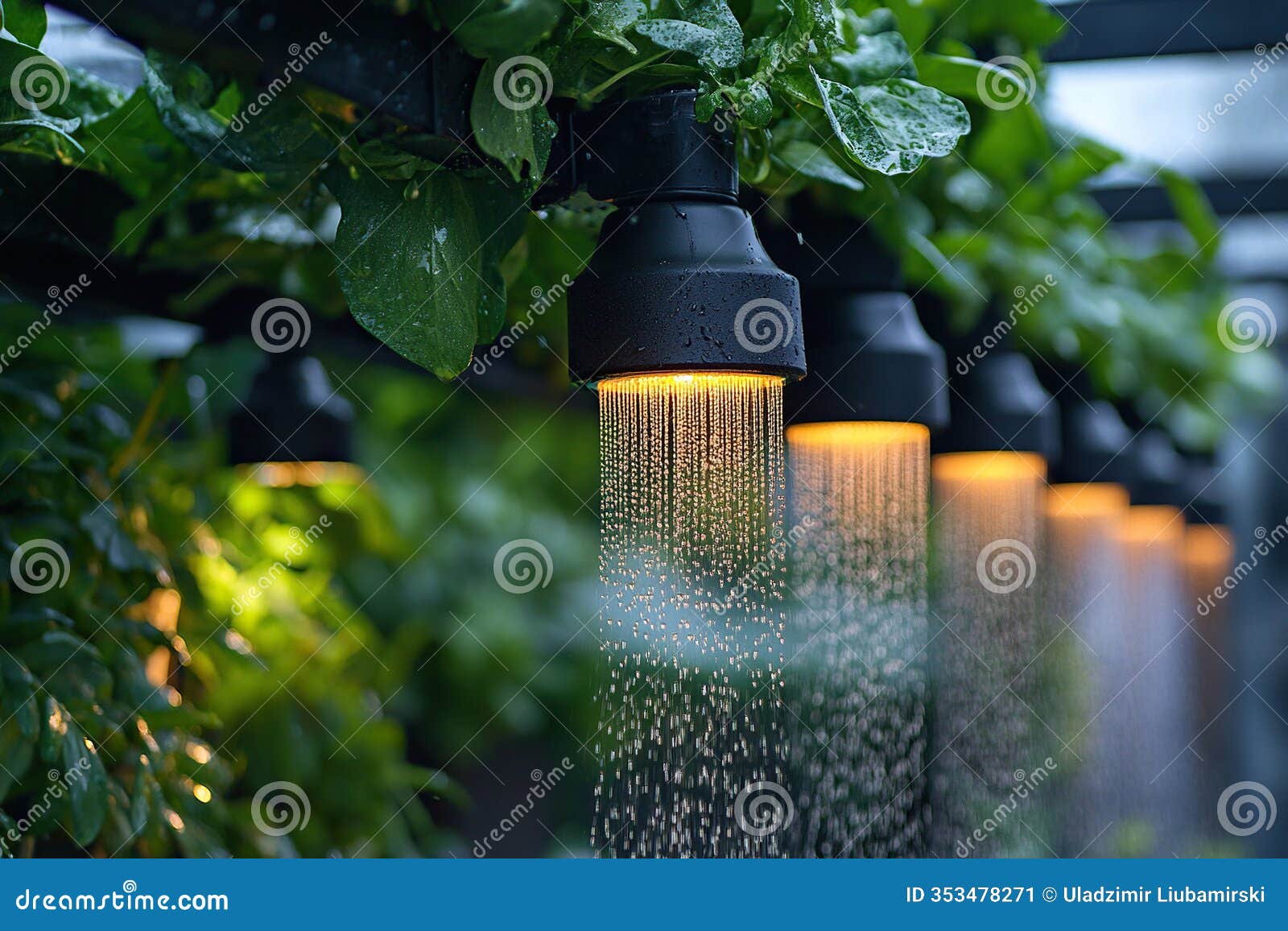 Garden Drip Irrigation System Sensor with Backyard Landscaping ...