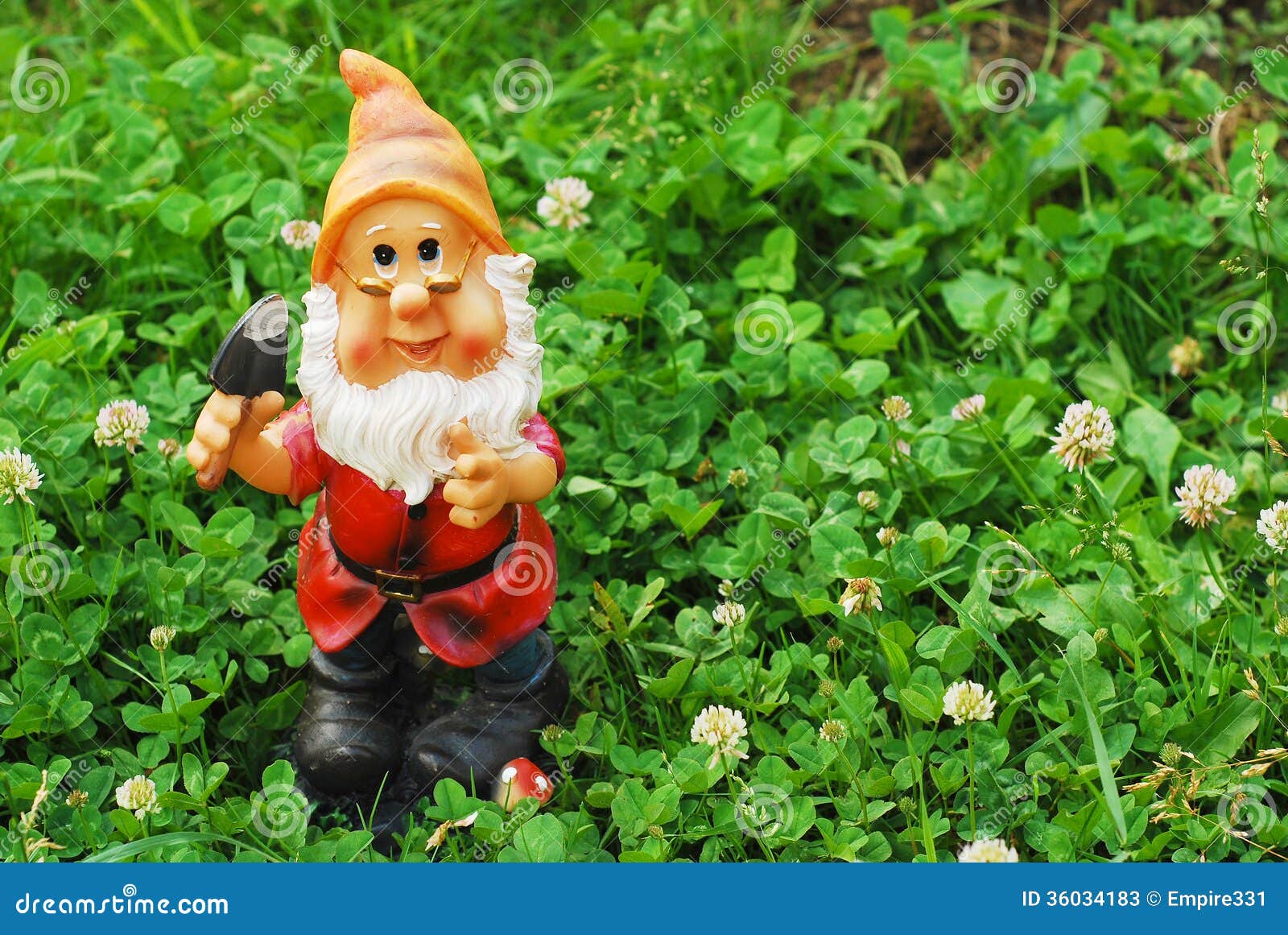 Garden dwarf stock image. Image of puppet, ornamental - 36034183