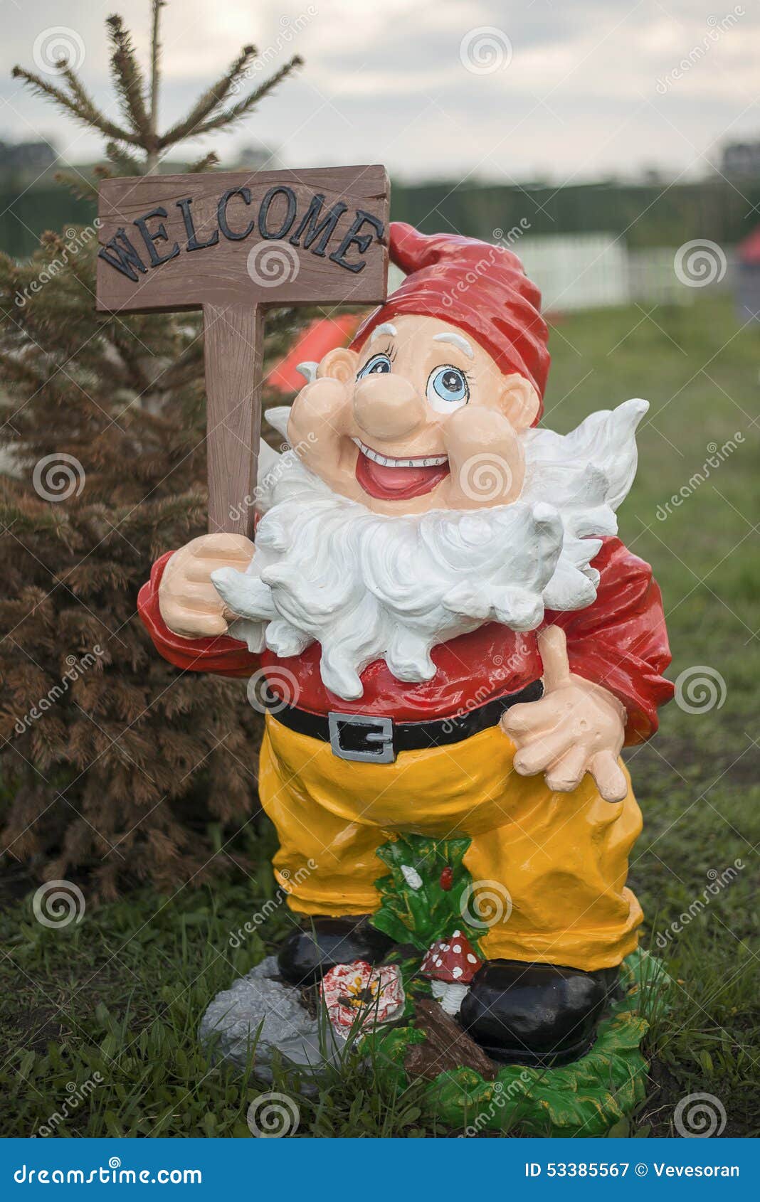 Garden dwarf stock image. Image of happy, beard, funny - 53385567