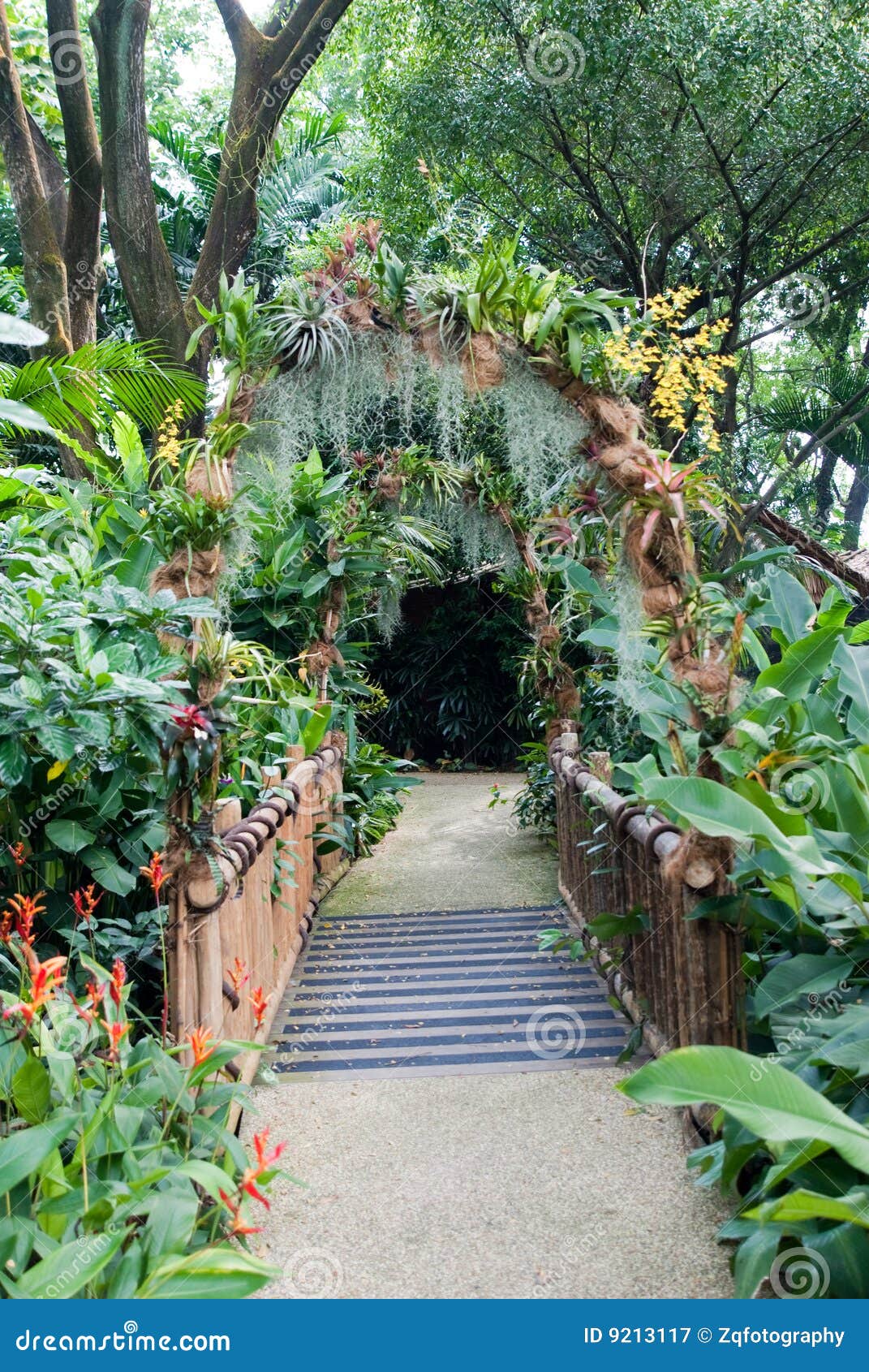 Garden Entrance Gate Into Tree Park Inside Green Hedge Royalty-Free ...