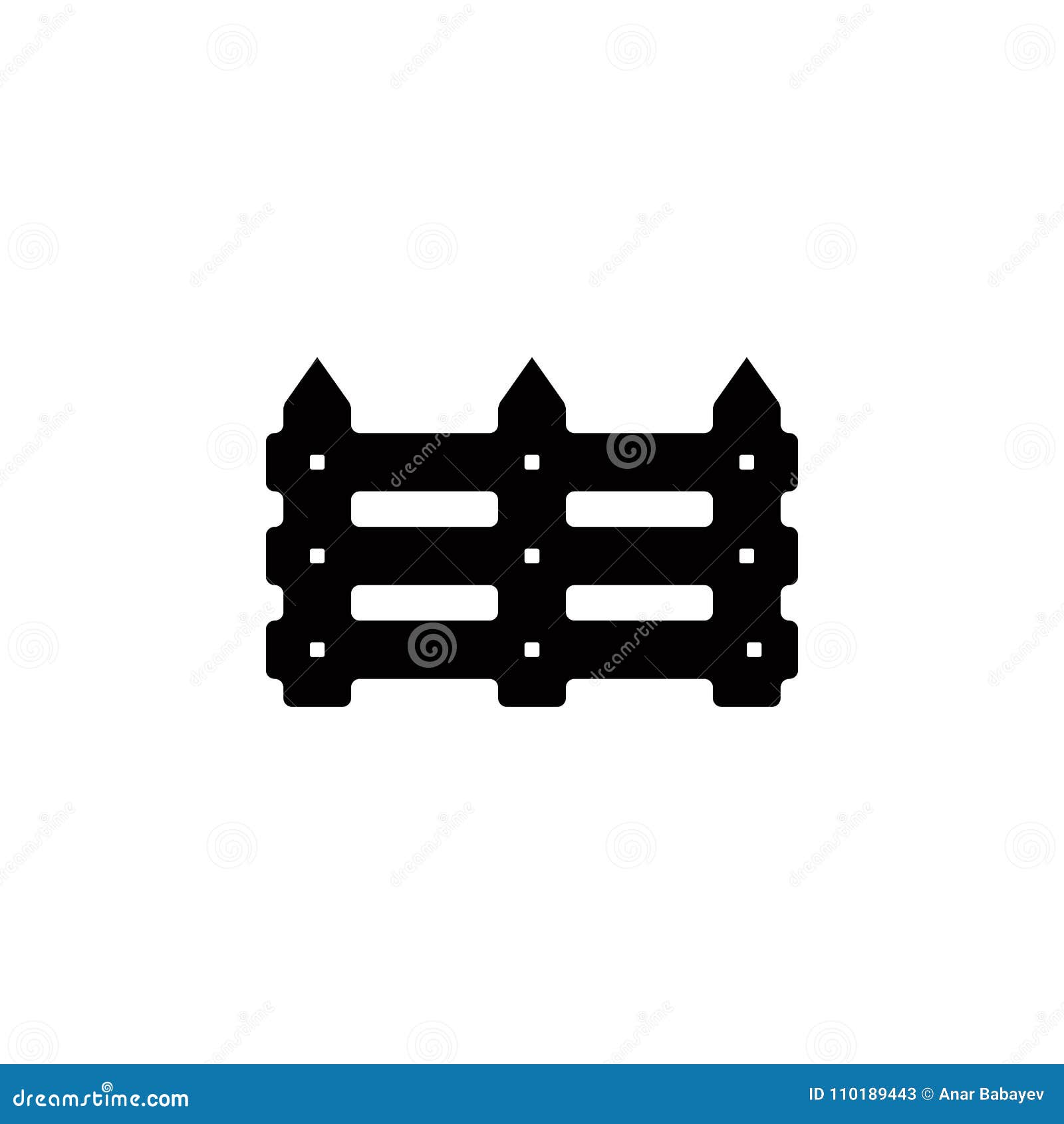 Garden Fence Icon. Element of Farm for Mobile Concept and Web Apps ...