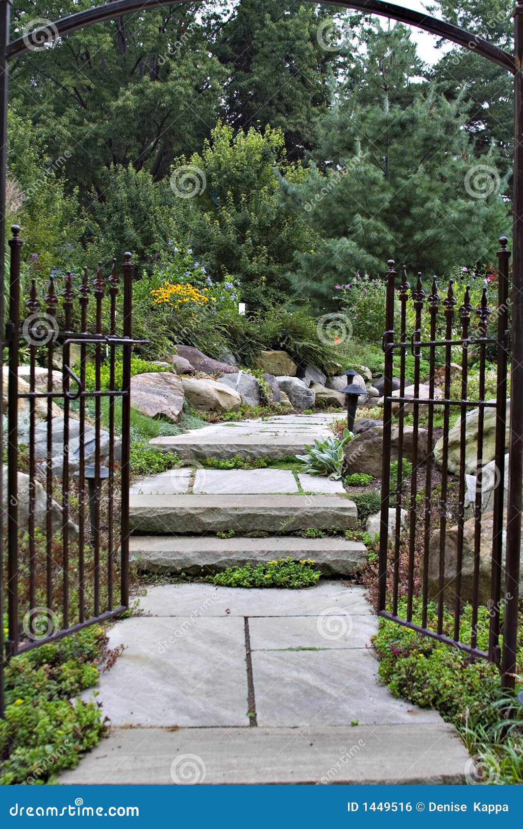 Garden Gate stock photo. Image of sandstone, stone, rocks - 1449516