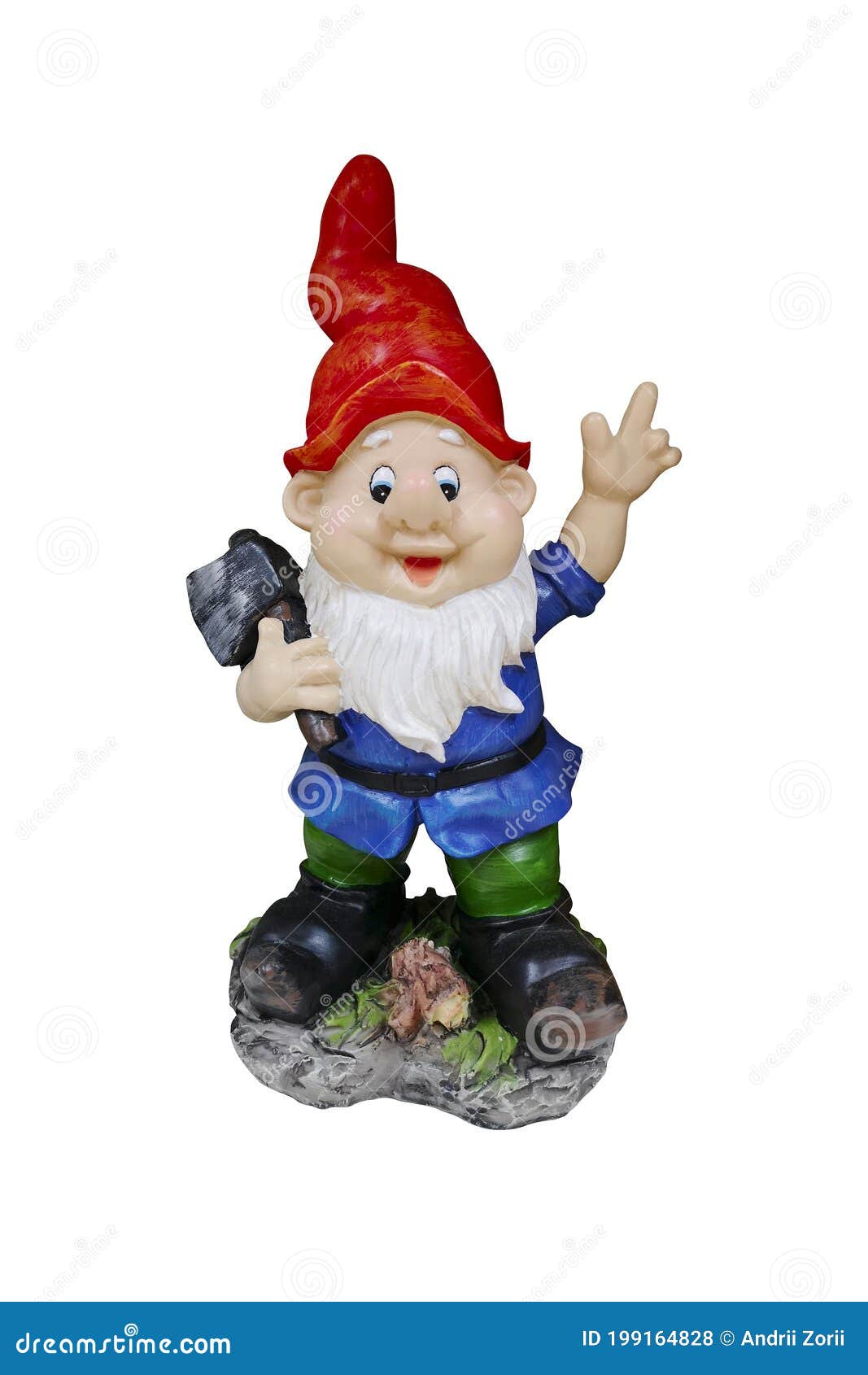 Gnome Dwarf Sculpture Thinking In The Garden Royalty-Free Stock Image ...