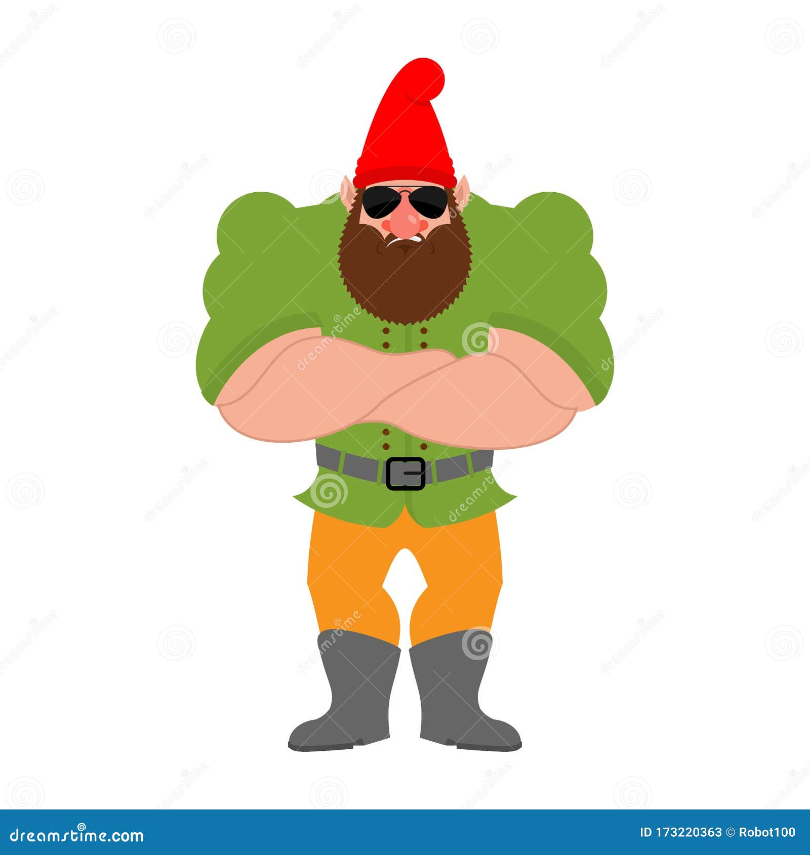 Strong Dwarf With Sword Royalty-Free Stock Image | CartoonDealer.com ...