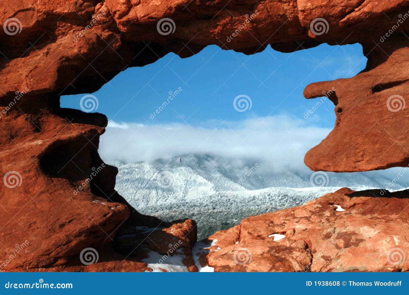 Garden of the Gods Window Rock Stock Photo - Image of grandeur, peak ...