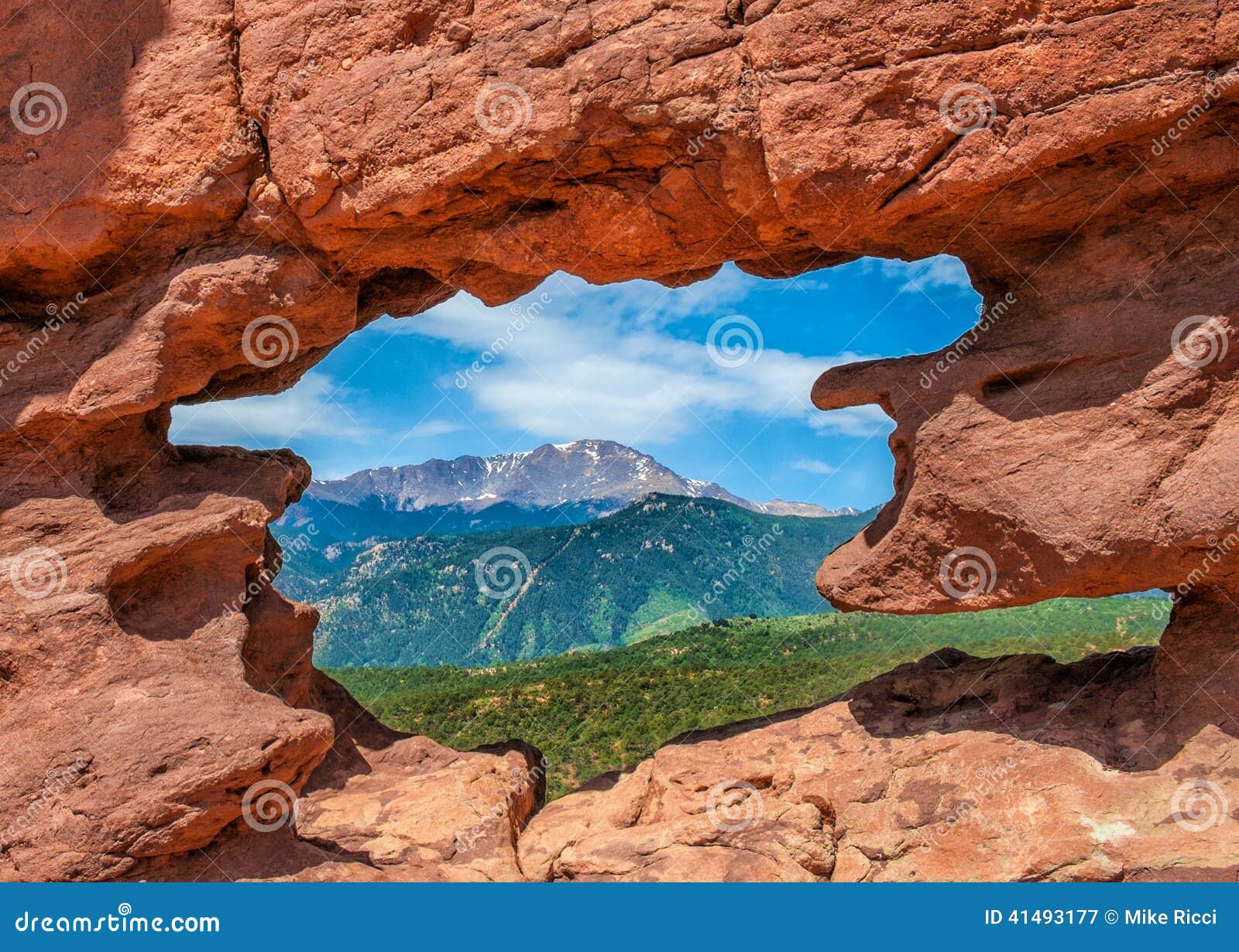 Garden of the Gods Window Rock Stock Image - Image of gods, colorful ...
