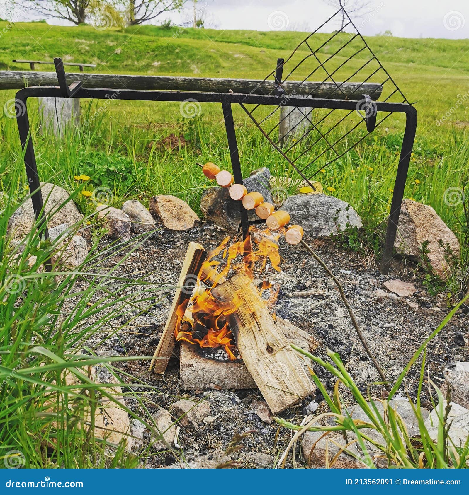 Garden grass fire stock image. Image of yard, fire, field - 213562091