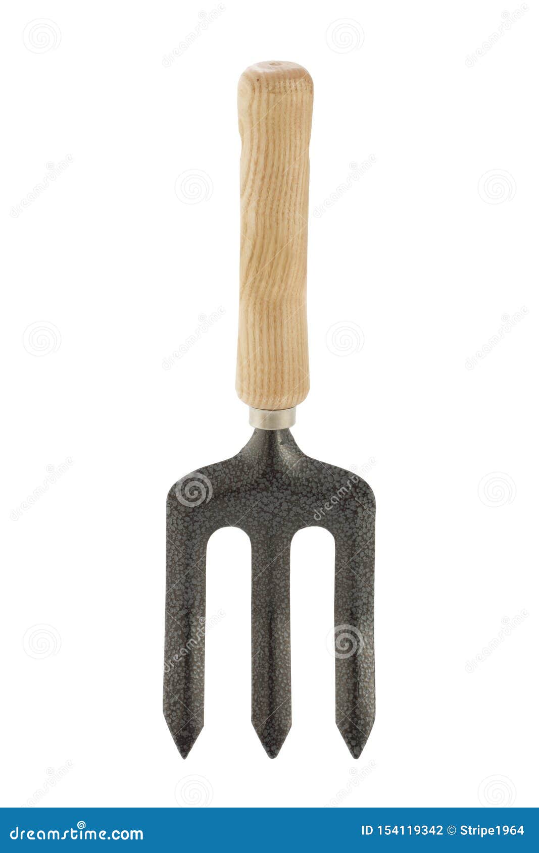 Garden Hand Fork Isolated on White with Clipping Path Stock Photo ...