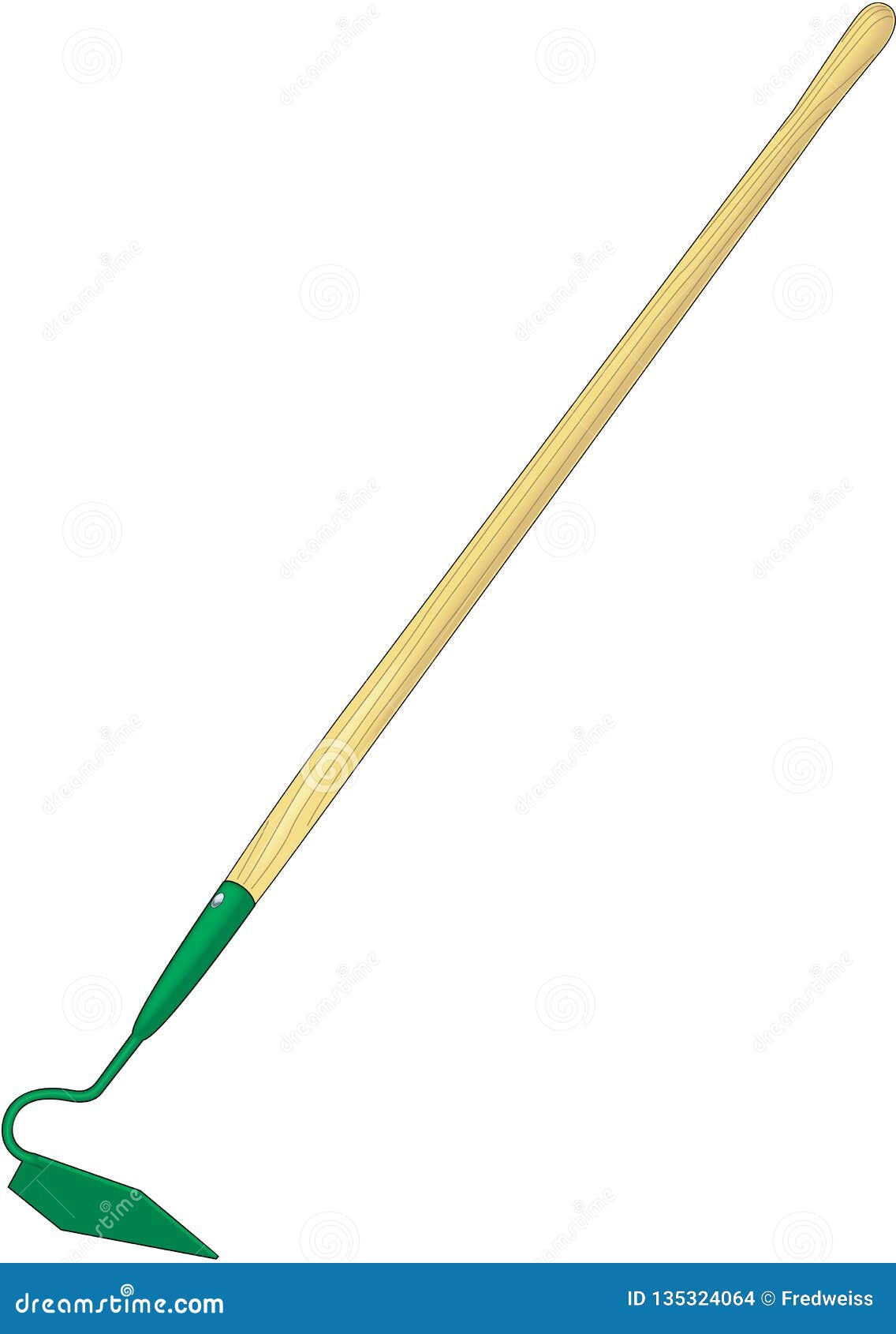 Garden Hoe Vector Illustration Stock Vector - Illustration of gardener ...